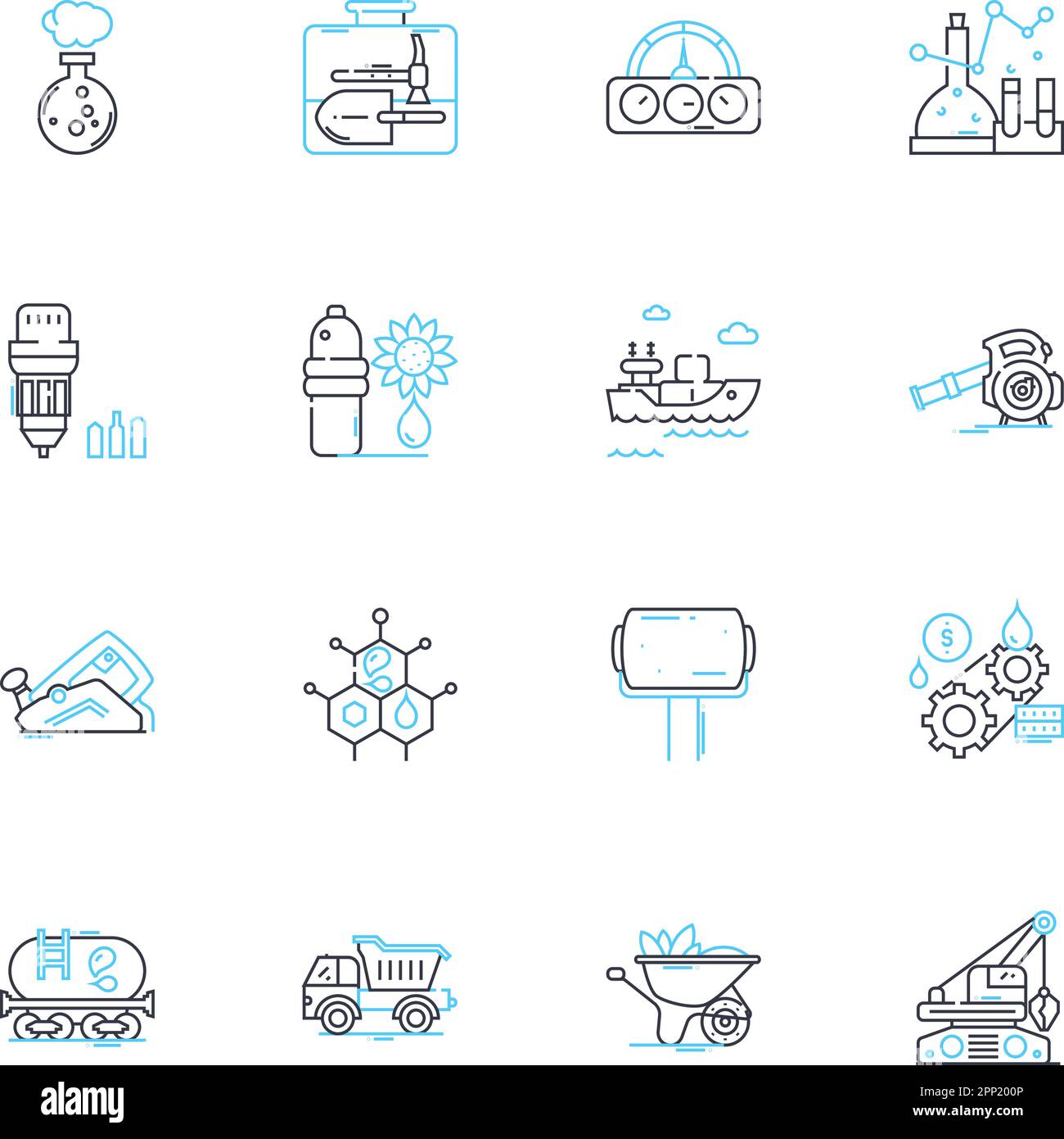 Effective Strategy Linear Icons Set Planning Tactics Execution Methodology Analysis