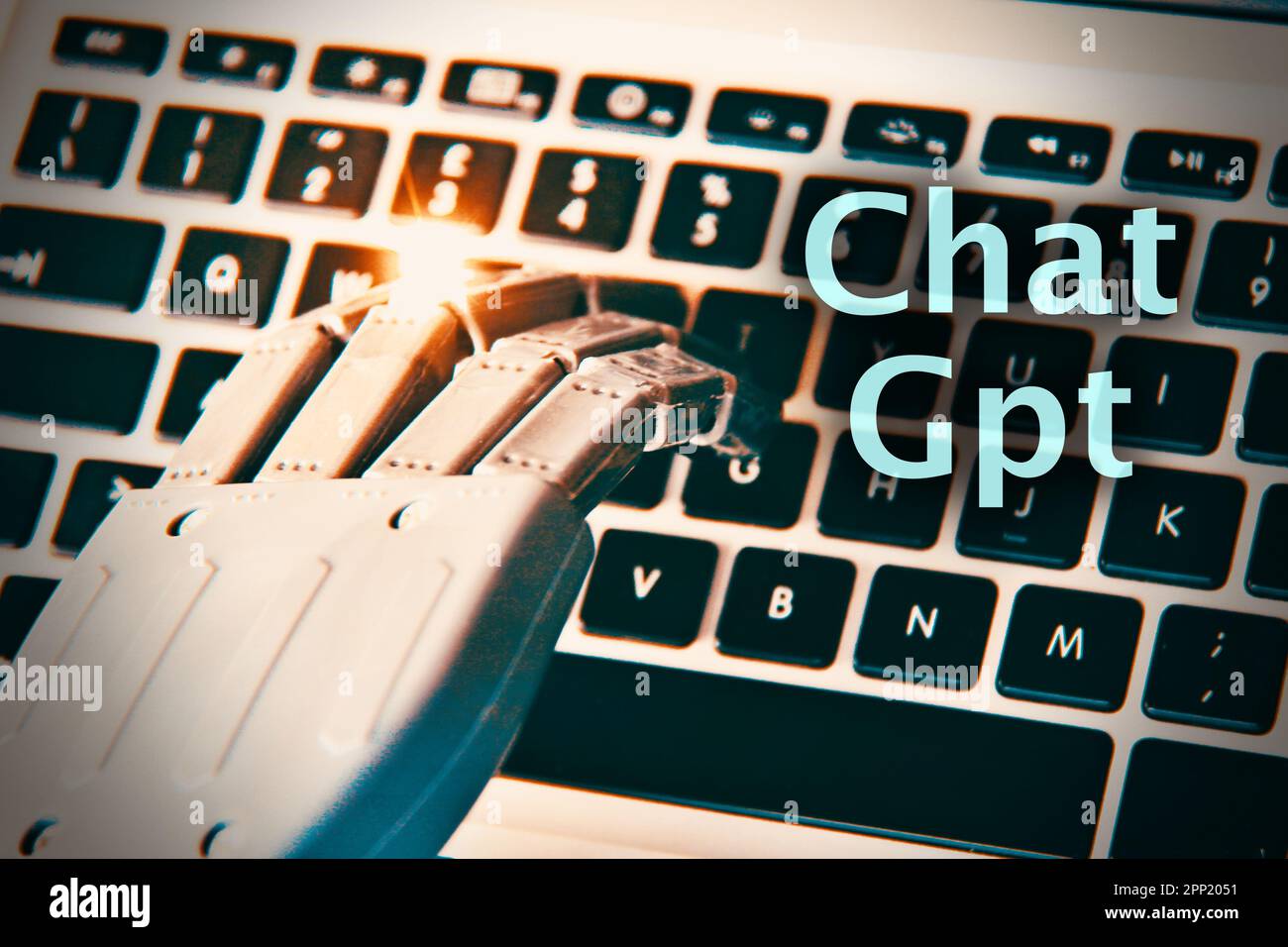 Florence , Italy April 19th 2023. ChatGPT neon light sign concept, open ai chat gpt bot and ...