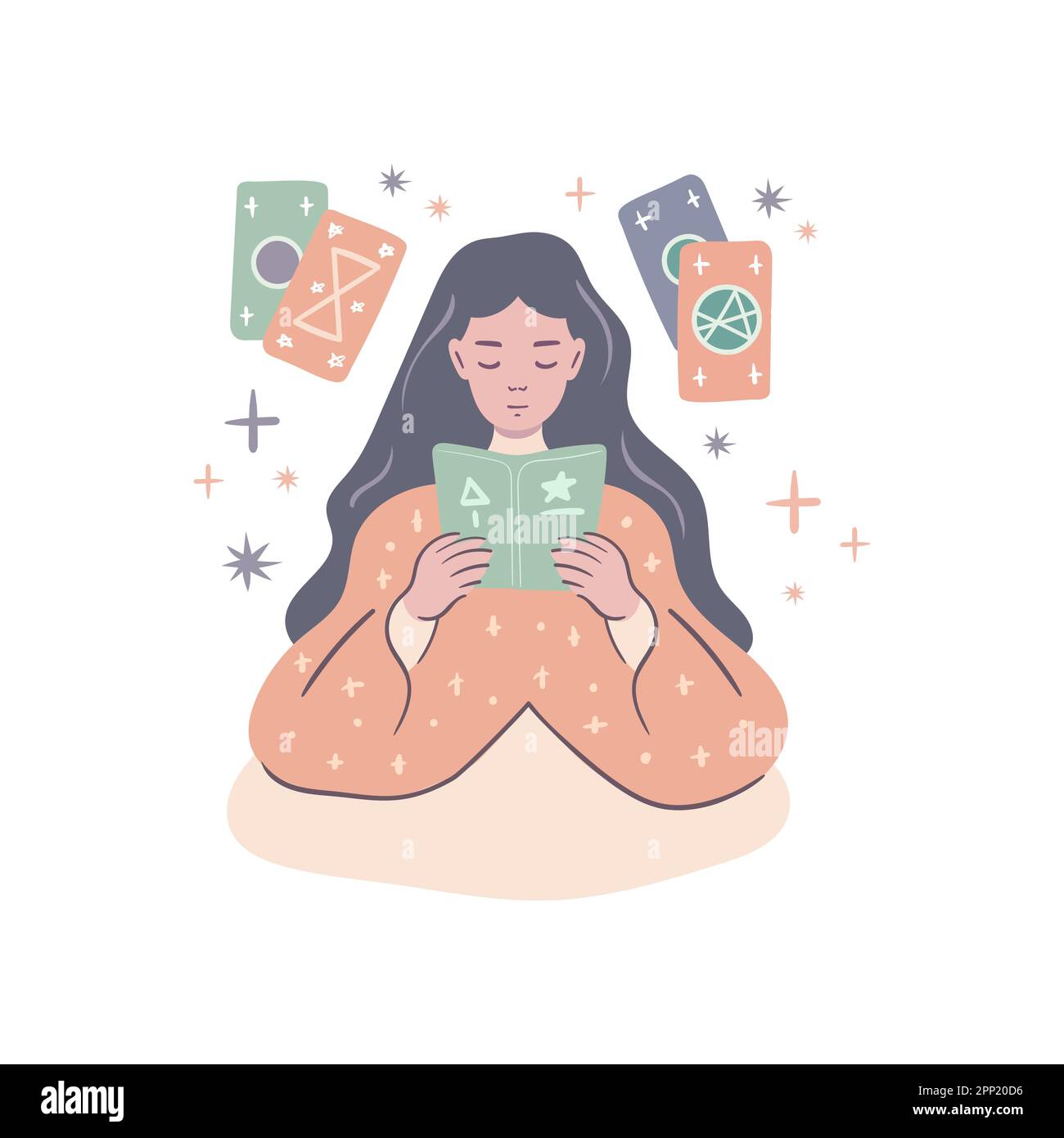 Book and tarrot cards hi-res stock photography and images - Alamy