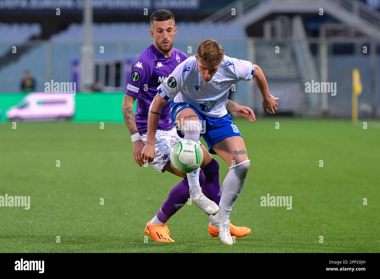 Artemio Franchi stadium, Florence, Italy, April 20, 2023, Michal Skoras ...