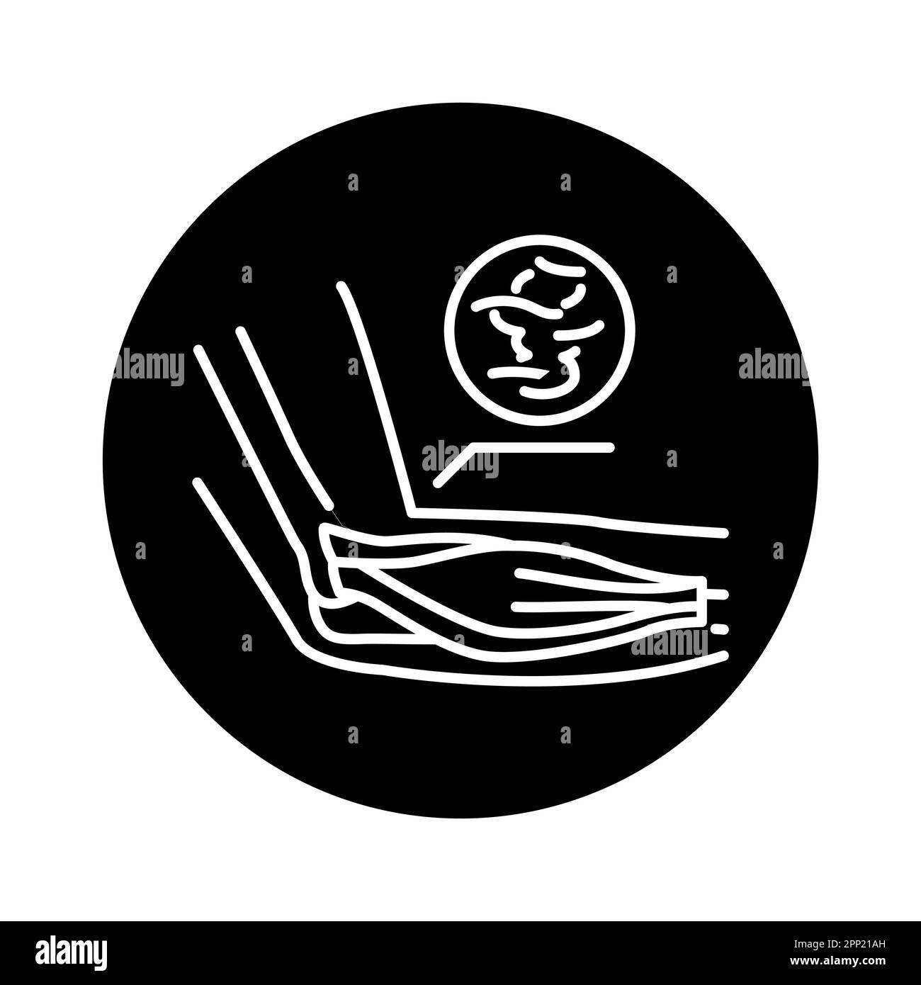 Tendonitis color line icon. Pictogram for web page, mobile app, promo ...