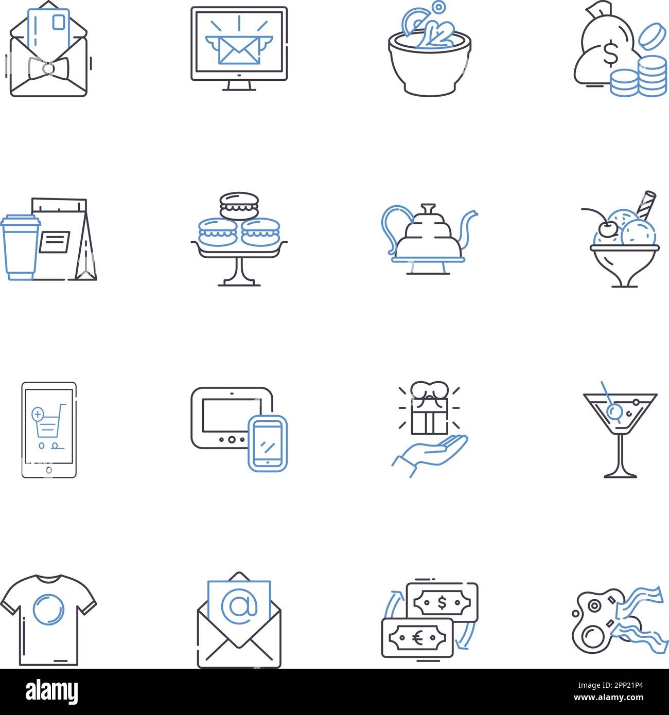 Thrift store line icons collection. Vintage, Resale, Sustainable ...