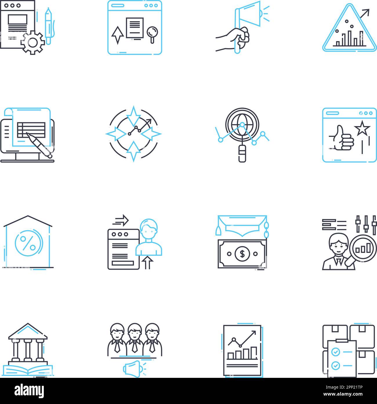 My linear icons set. Adventure, Authenticity, Belonging, Blessing ...