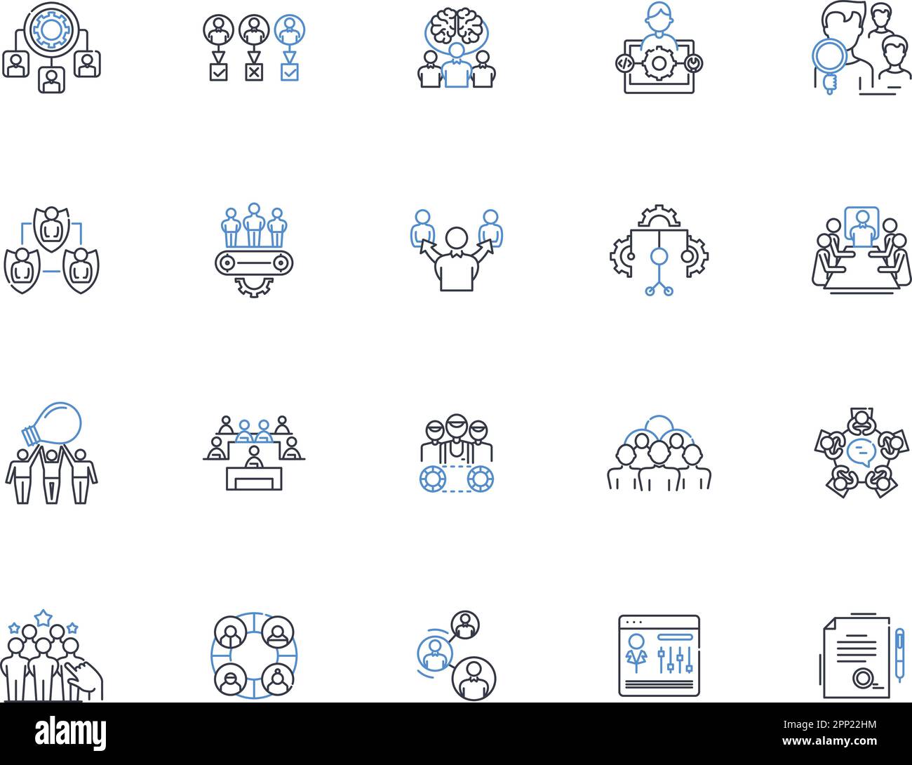 Seminar line icons collection. Workshop, Conference, Training, Lecture, Symposium, Convention ...