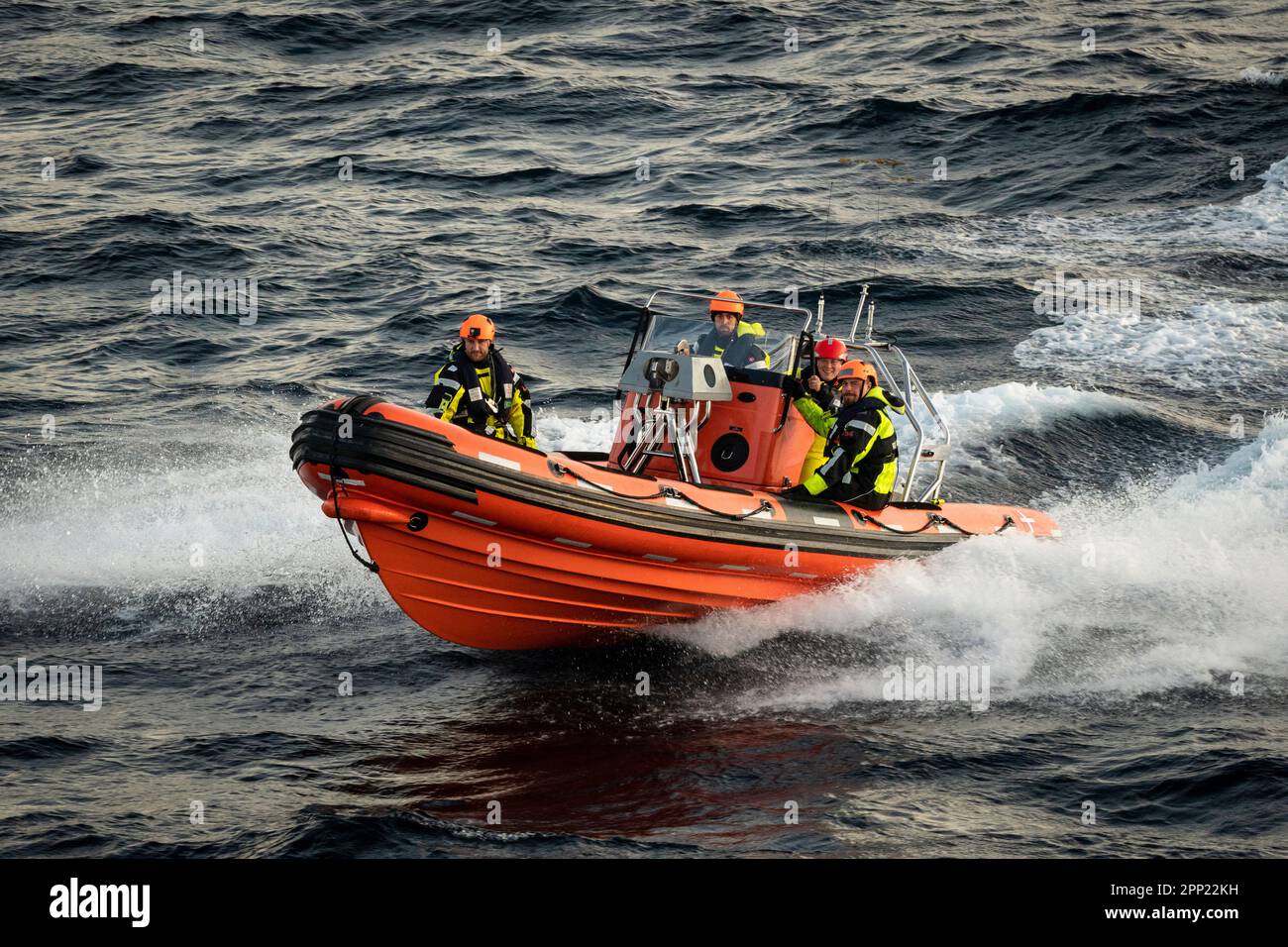 Rigid Hulled Inflatable Boat (RHIB) of the Royal Danish Navy during ...