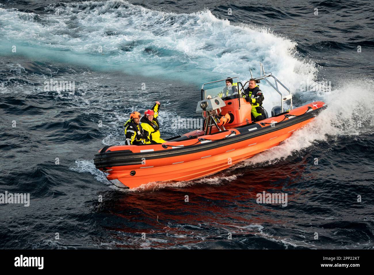 Rigid Hulled Inflatable Boat (RHIB) of the Royal Danish Navy during ...