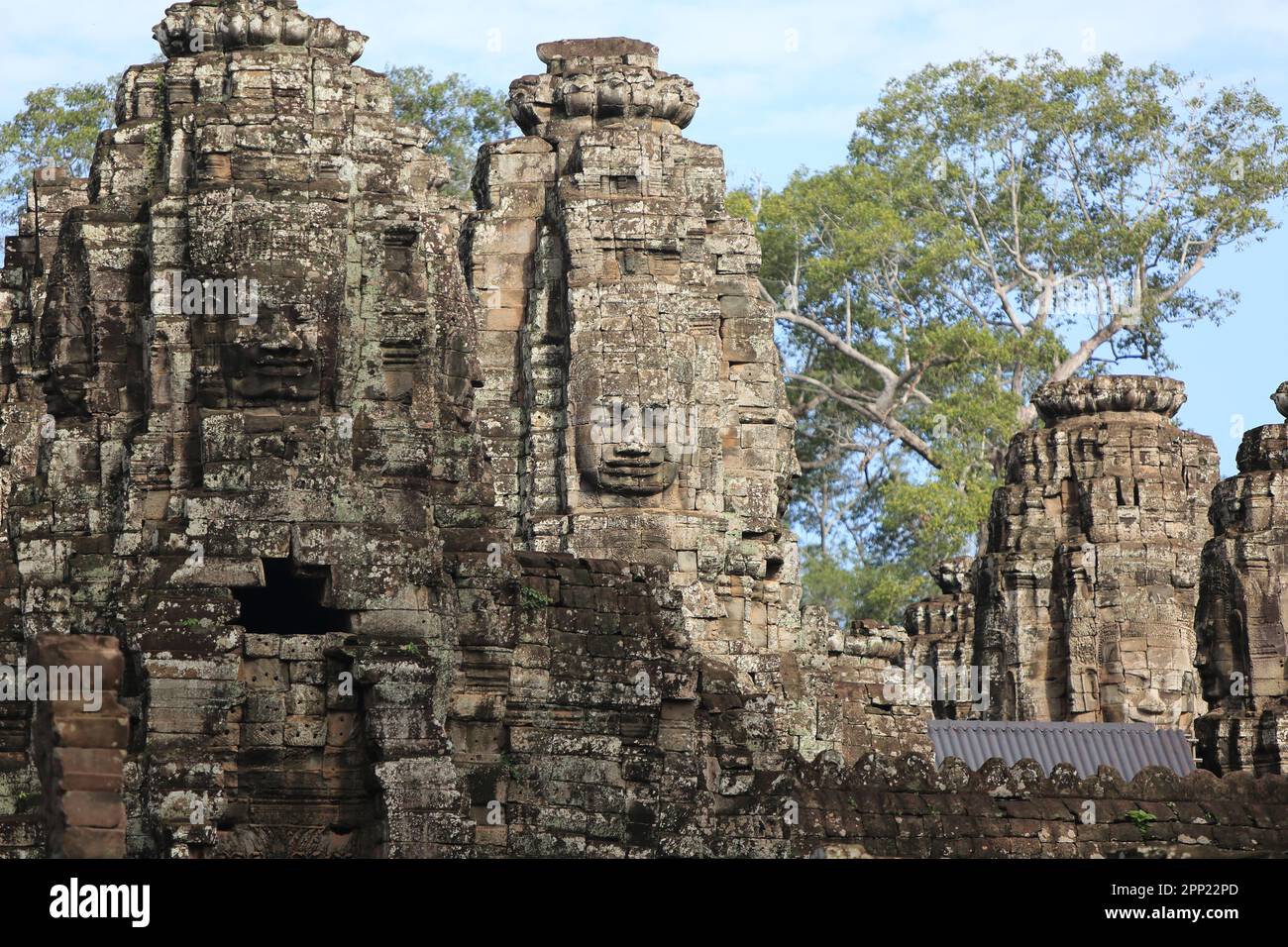 An ancient brick structure situated near the renowned Angkor Wat temple ...