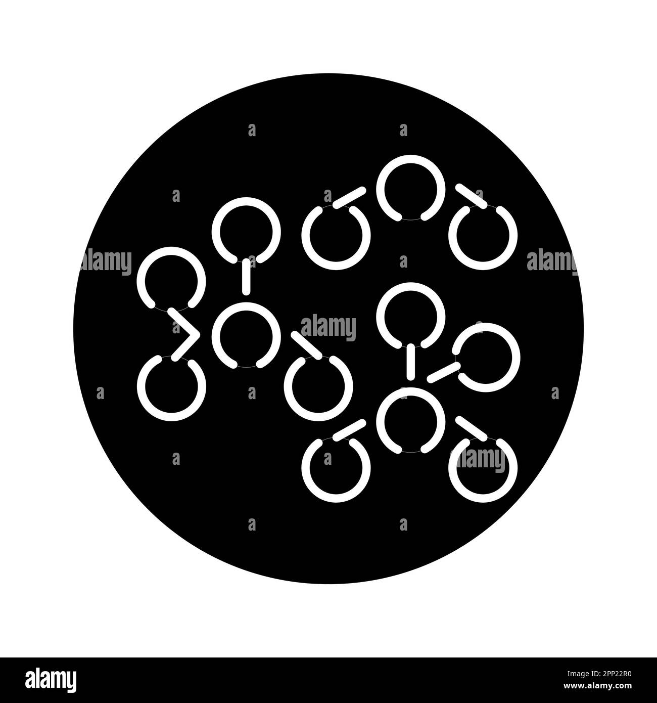 Peptide formule color line icon. Pictogram for web page, mobile app ...