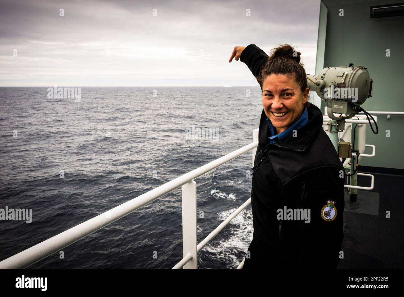 HMCS Margaret Brooke Commanding Officer, Commander Nicole Robichaud, on ...