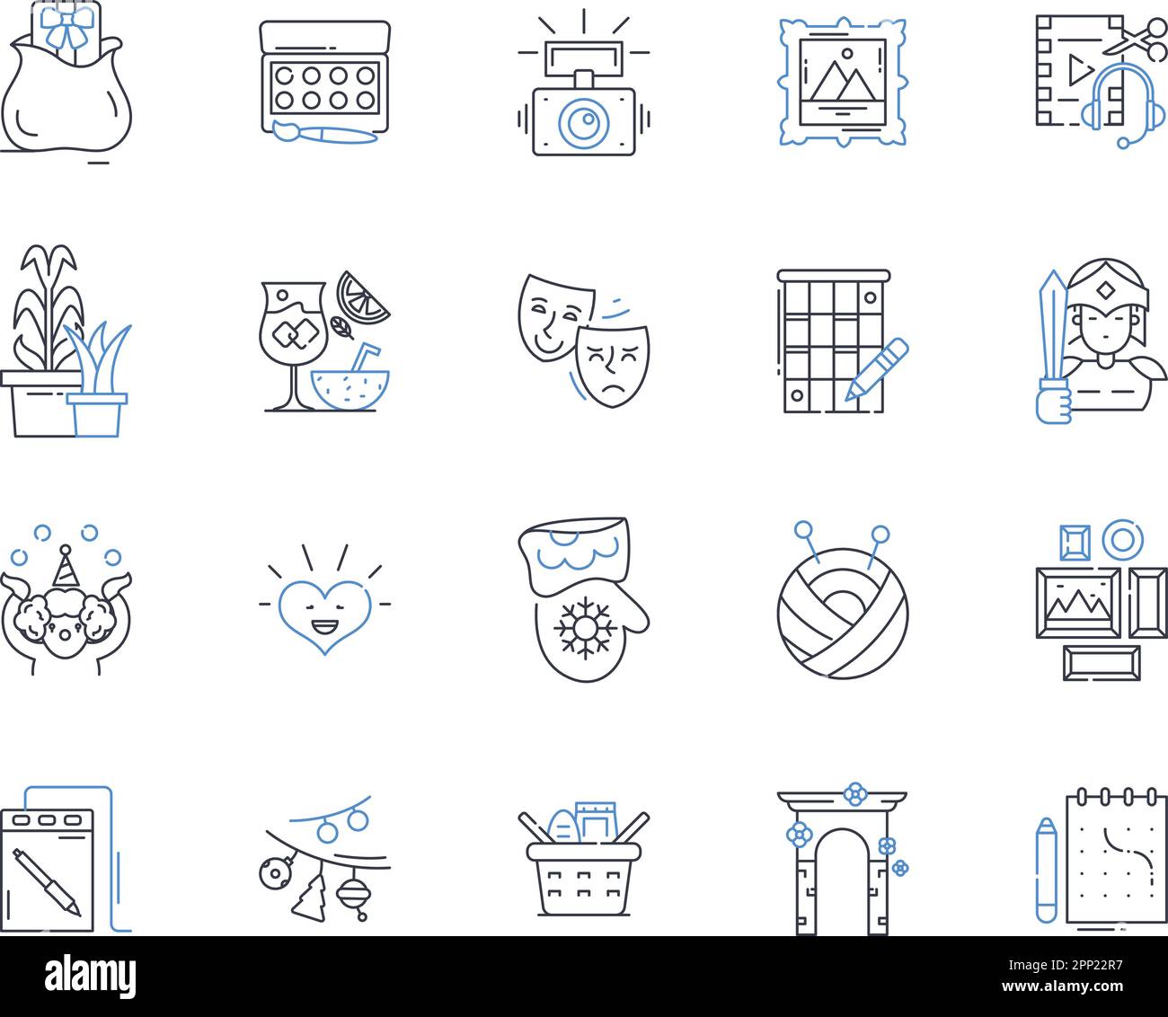 Avant-garde interests line icons collection. Nonconformity ... Avant-garde interests line icons collection. Nonconformity ...