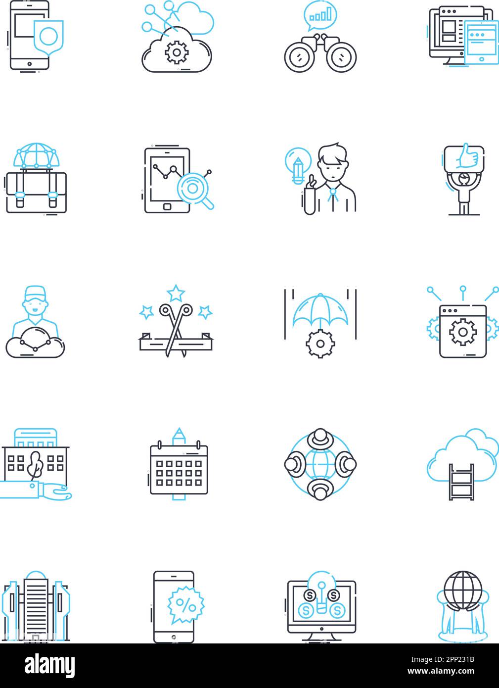 Social design linear icons set. Inclusion, Sustainability, Empowerment ...