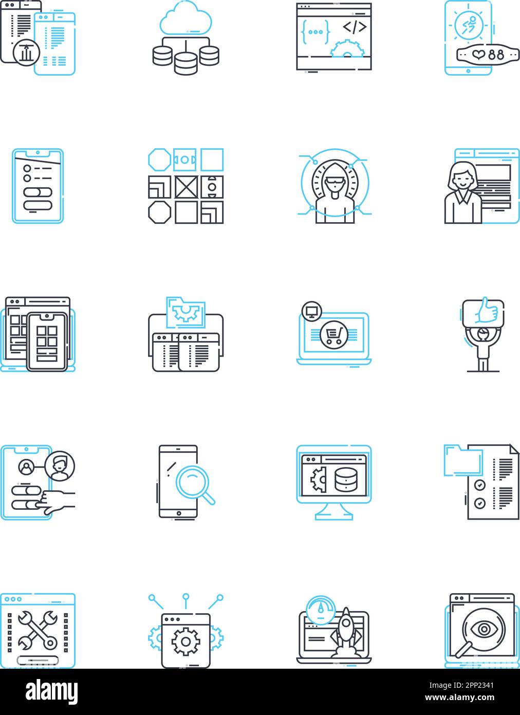 Niche marketing linear icons set. Segmentation, Positioning, Targeting ... Niche marketing linear icons set. Segmentation, Positioning, Targeting ...