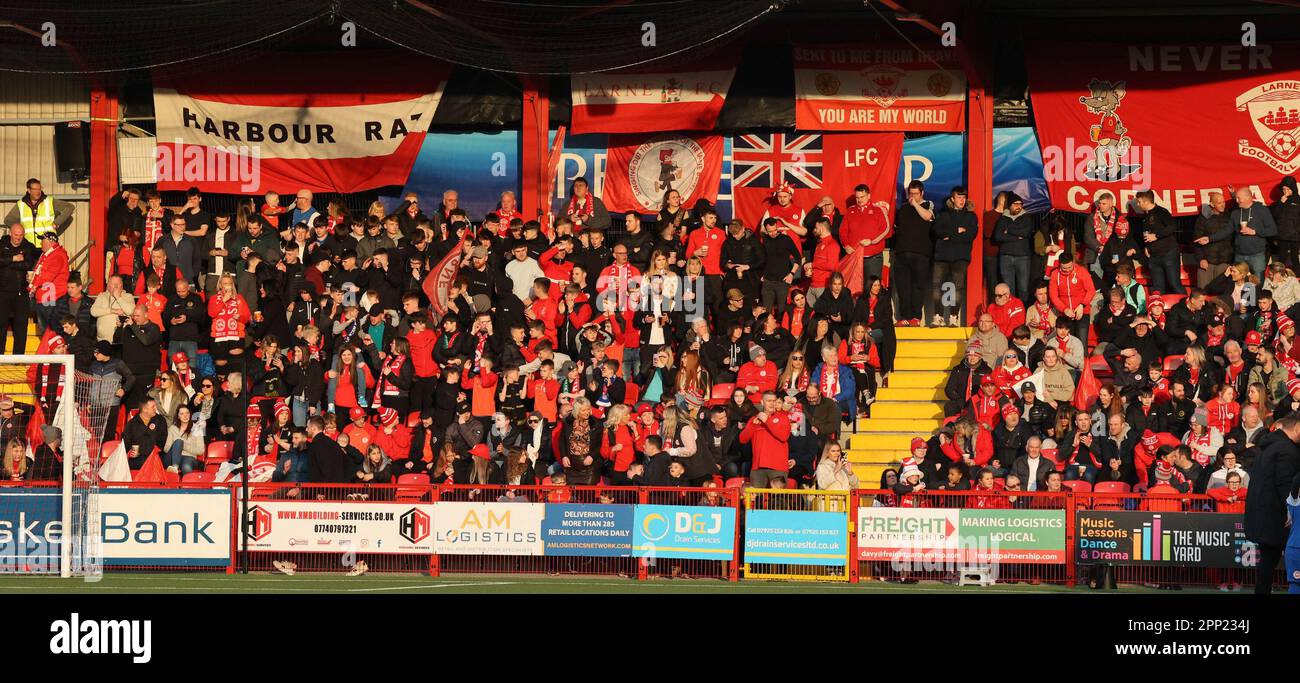 Inver Park, Larne, Northern Ireland, UK. 21 Apr 2023. Danske Bank ...