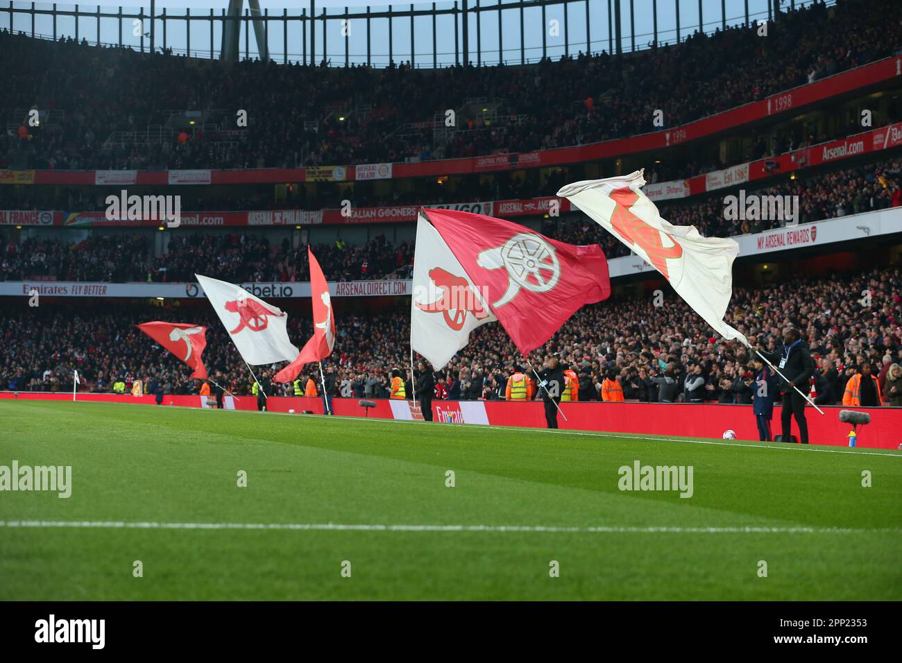 Emirates Stadium, London, UK. 21st Apr, 2023. Premier League League ...