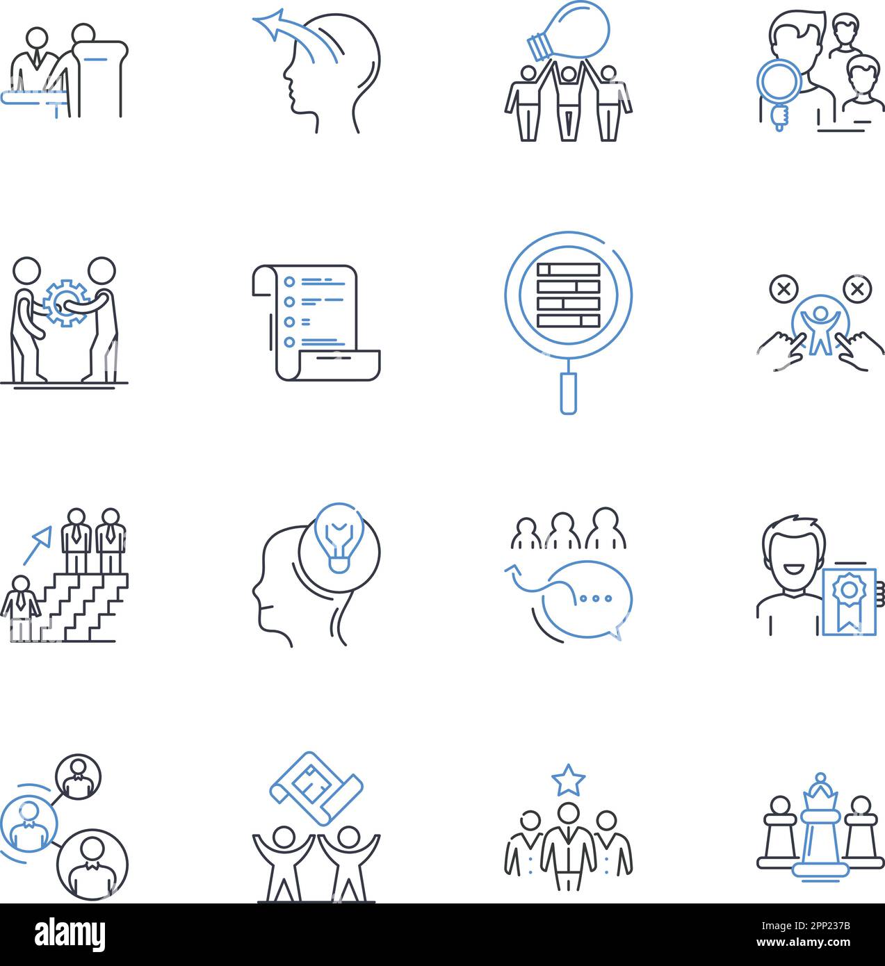 Entity outline icons collection. Business, Company, Organization ...