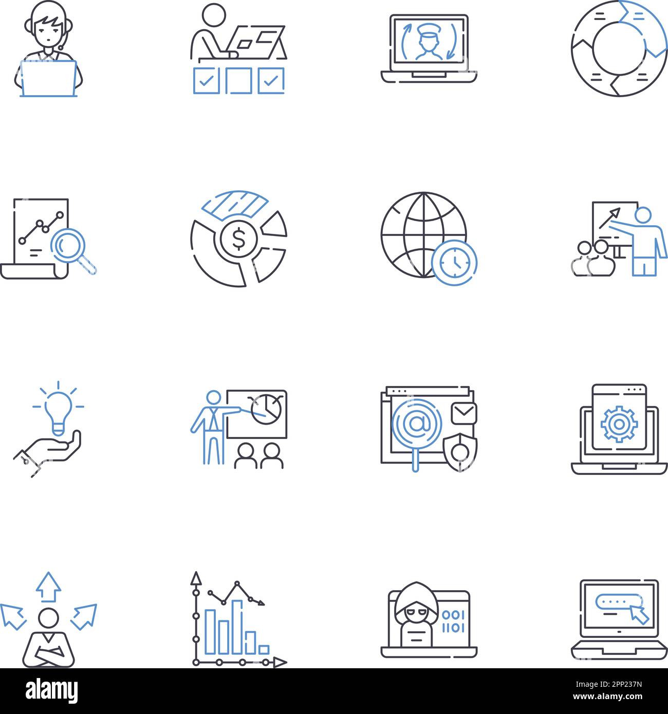 Technical support line icons collection. Troubleshooting, Diagnostics ... Technical support line icons collection. Troubleshooting, Diagnostics ...