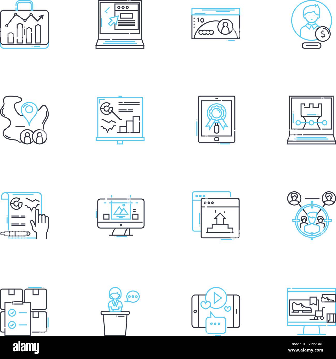 IT support linear icons set. Technical, Nerk, Cybersecurity ... IT support linear icons set. Technical, Nerk, Cybersecurity ...