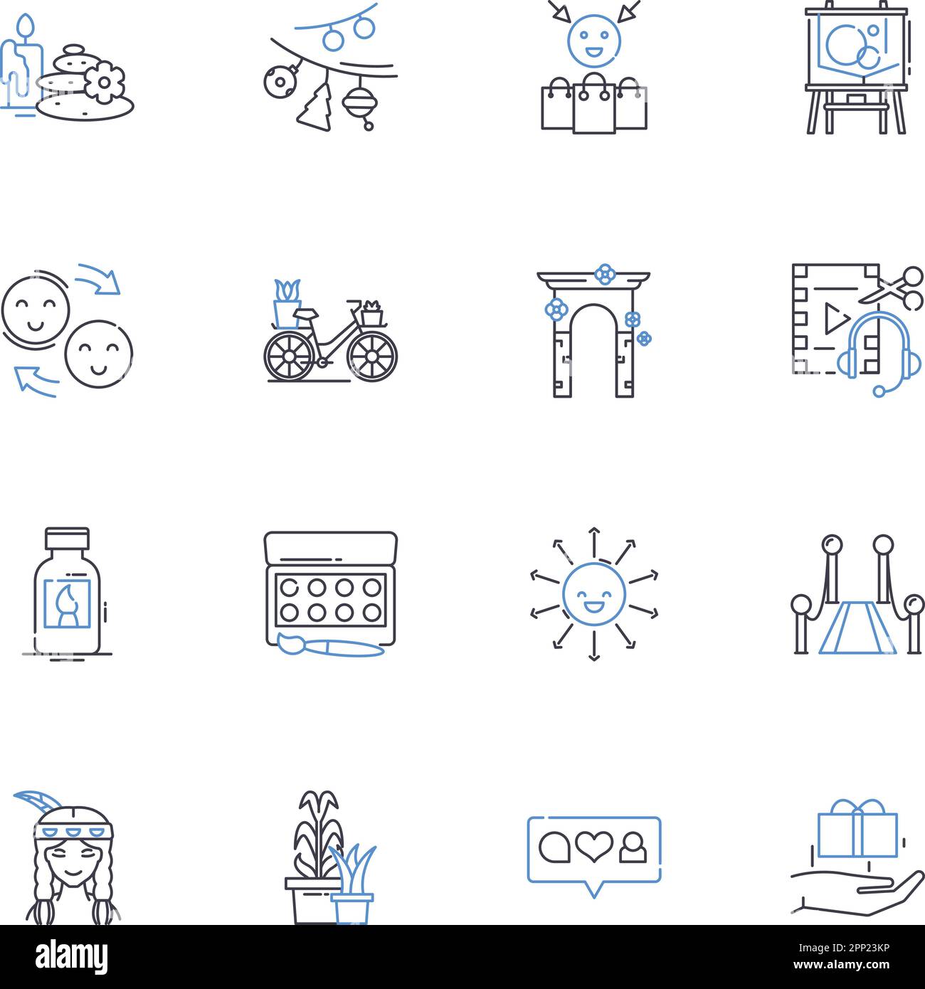 Volunteer line icons collection. Compassionate, Generous, Valuable ...