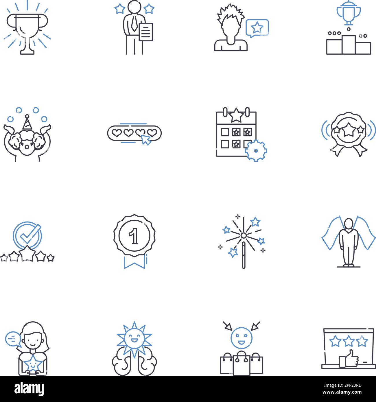 Sensational hit line icons collection. Success, Viral, Trending, Record ...