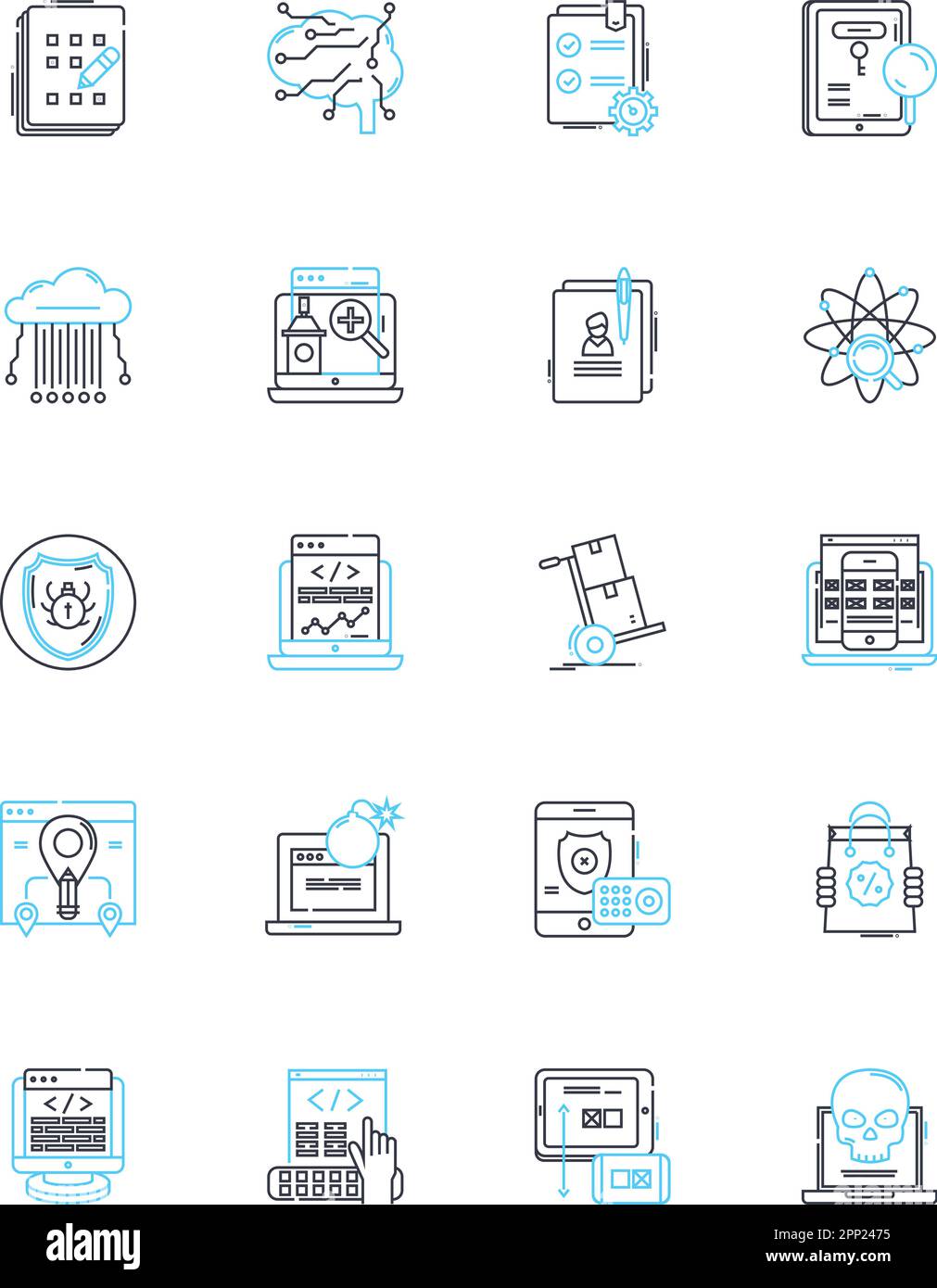 Inclusivity linear icons set. Diversity, Acceptance, Equality ...