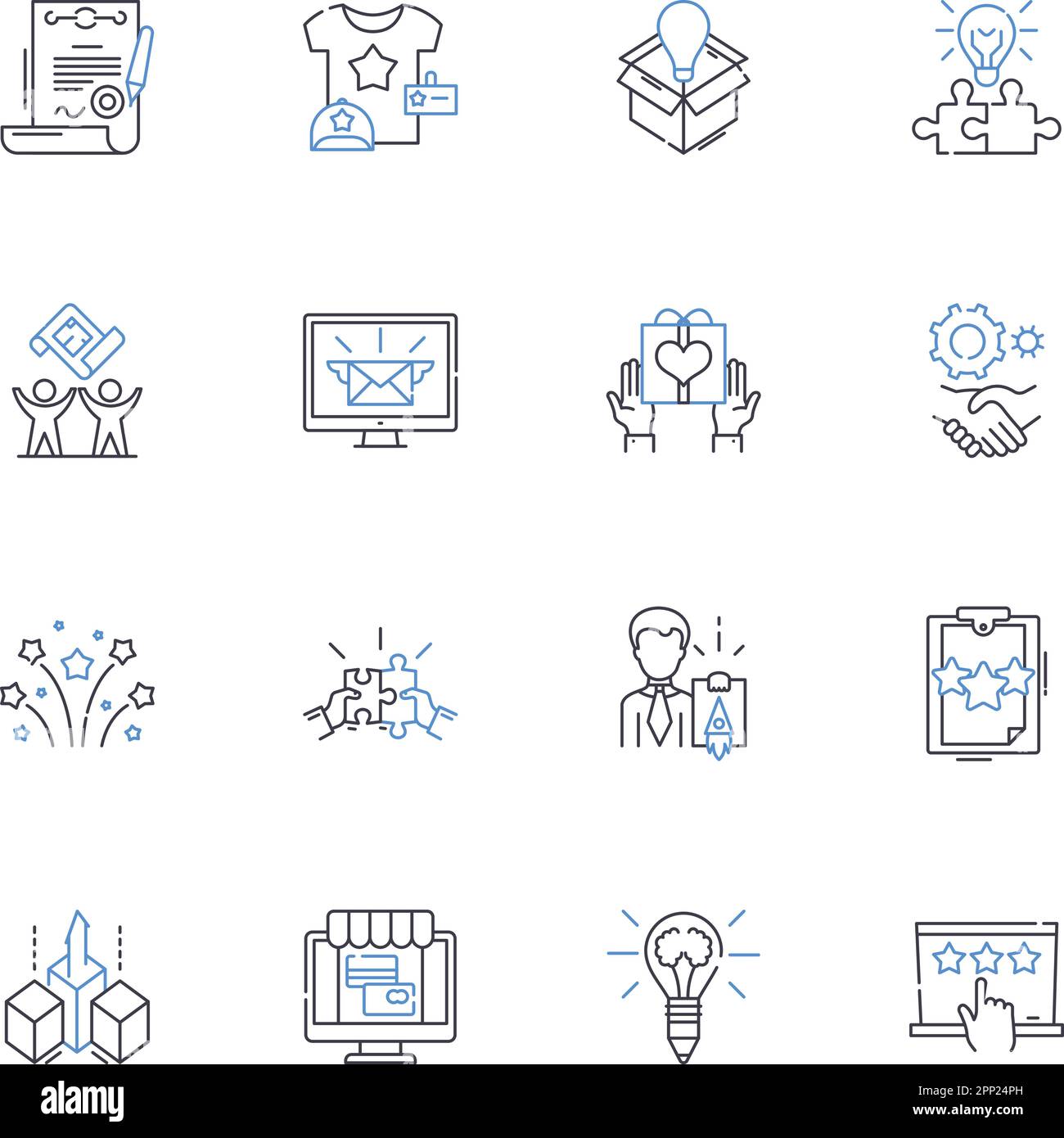 Lead generation concept line icons collection. Prospecting, Conversion ... Lead generation concept line icons collection. Prospecting, Conversion ...