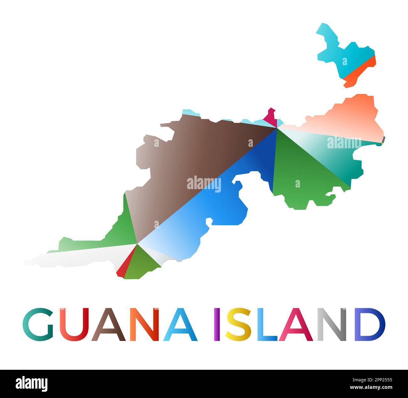 Guana island map hi-res stock photography and images - Alamy