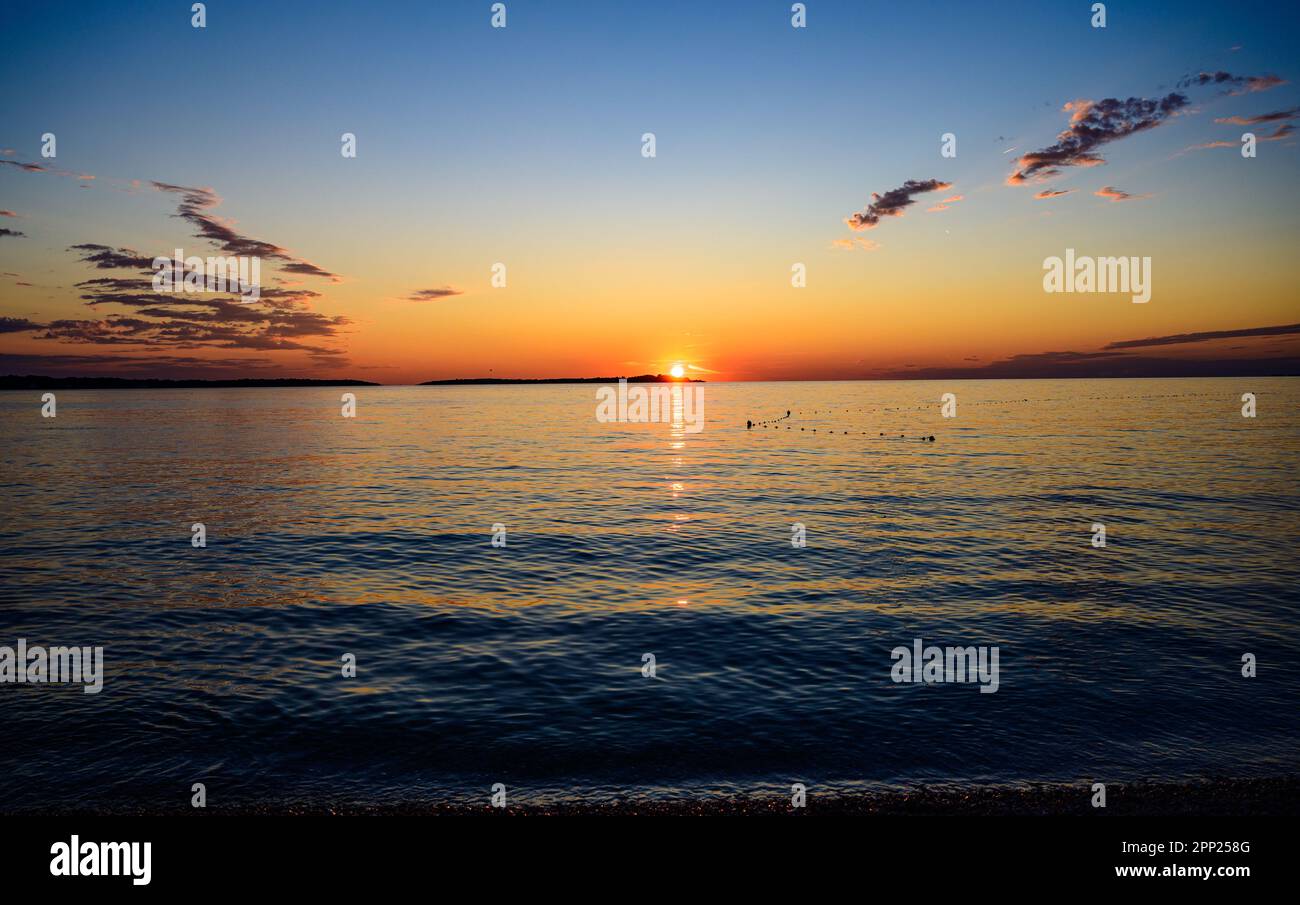 Croatia sunset sun hi-res stock photography and images - Alamy