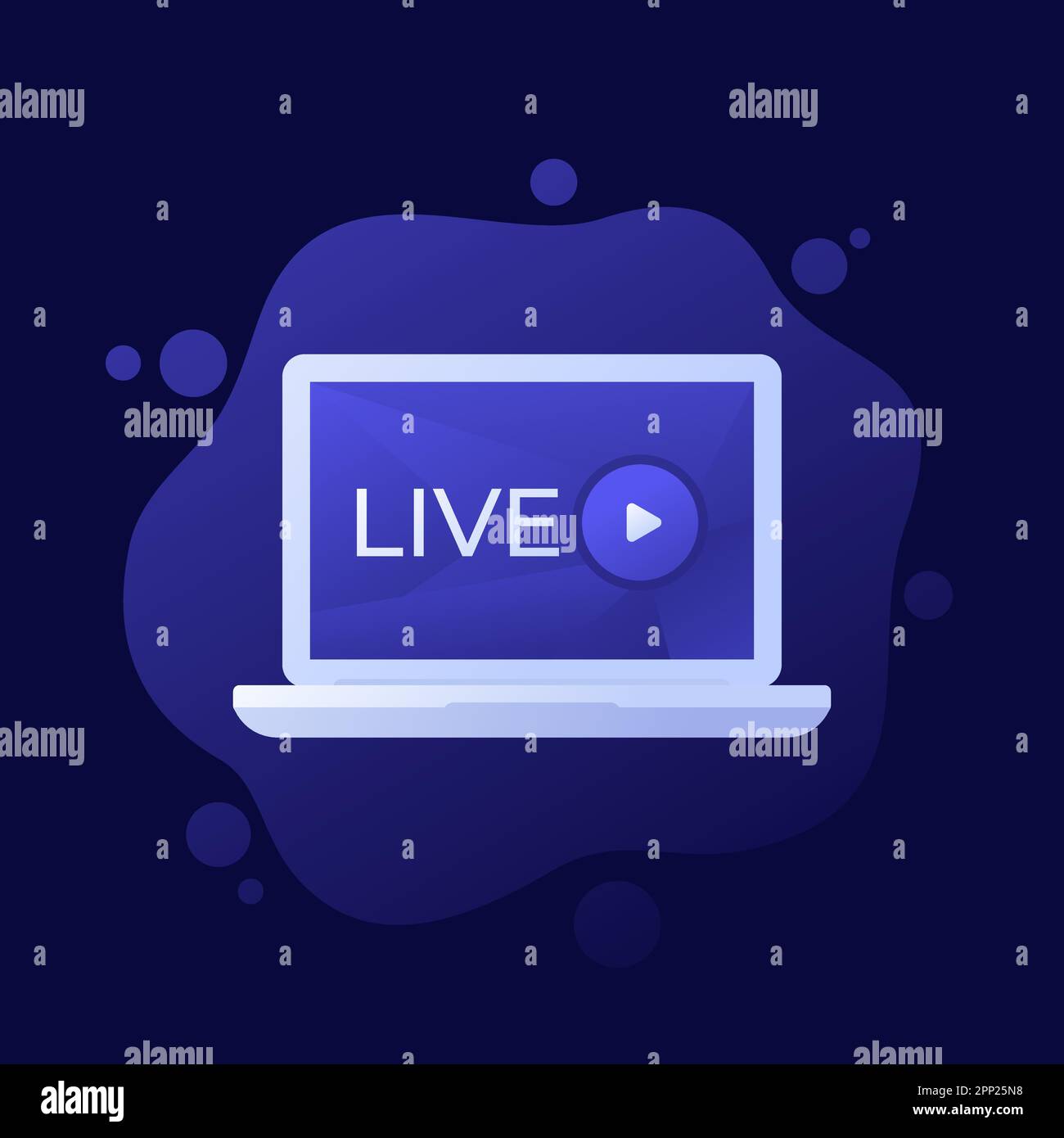 Live stream video, vector illustration Stock Vector Image & Art - Alamy