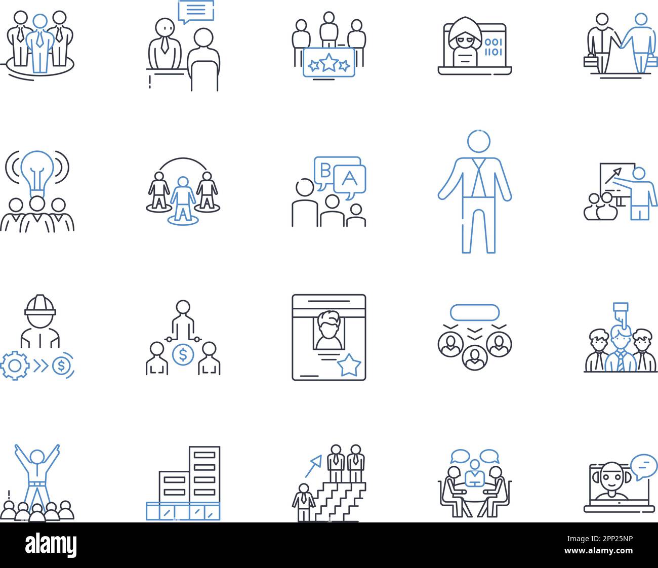 Industry endeavor line icons collection. Manufacturing, Mining ... Industry endeavor line icons collection. Manufacturing, Mining ...
