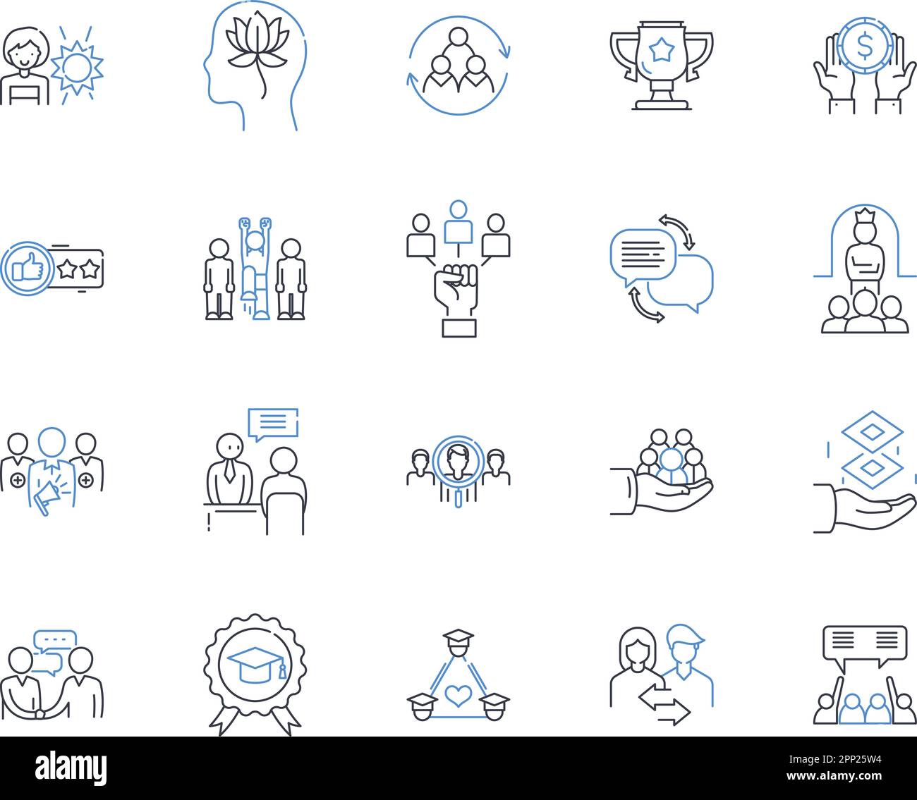 Organizational advancement line icons collection. growth, innovation ... Organizational advancement line icons collection. growth, innovation ...