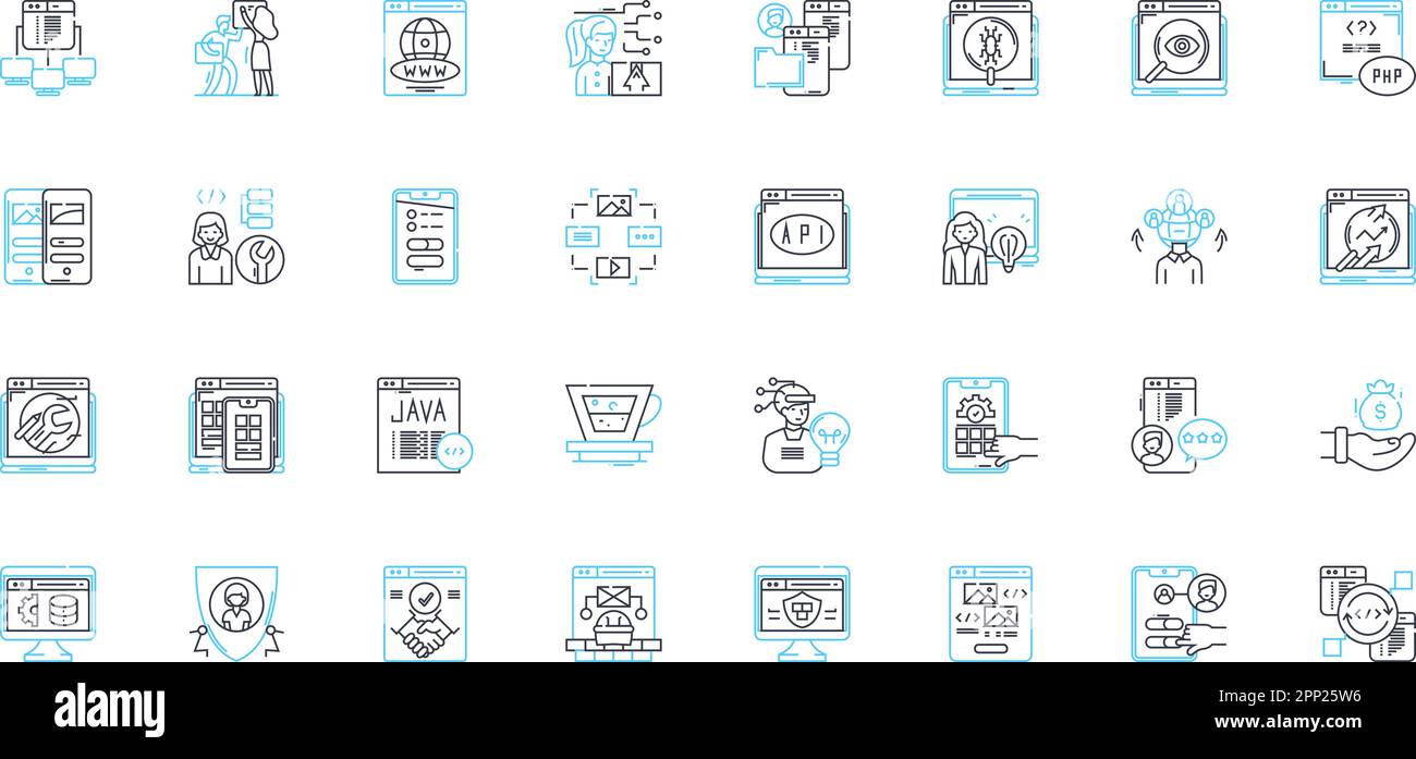 Medical advice linear icons set. Diagnosis, Treatment, Prescription ...