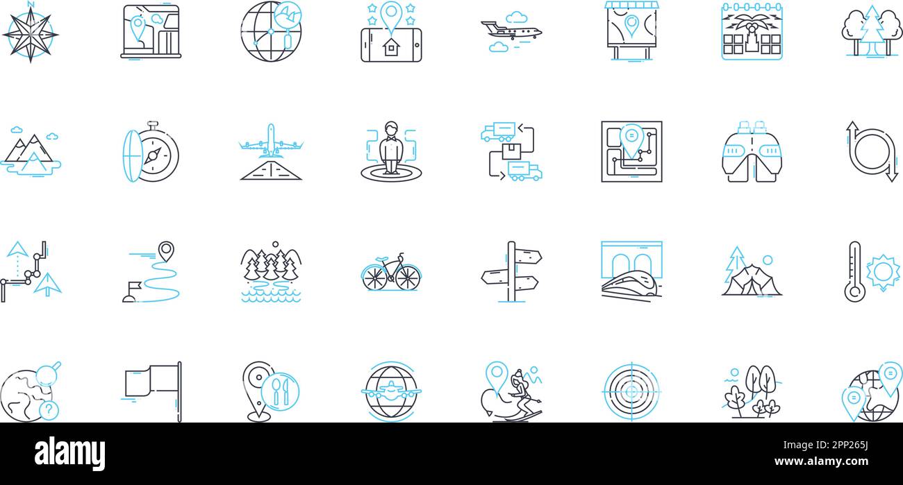 Global Navigation Satellite System (GNSS) linear icons set. Navigation ... Global Navigation Satellite System (GNSS) linear icons set. Navigation ...