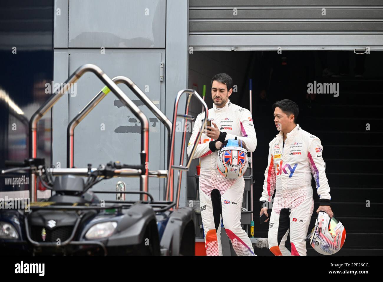 Monza, Italy. 21st Apr, 2023. Chris Froggat, Jonathan HUI, Sky Tempesta ...