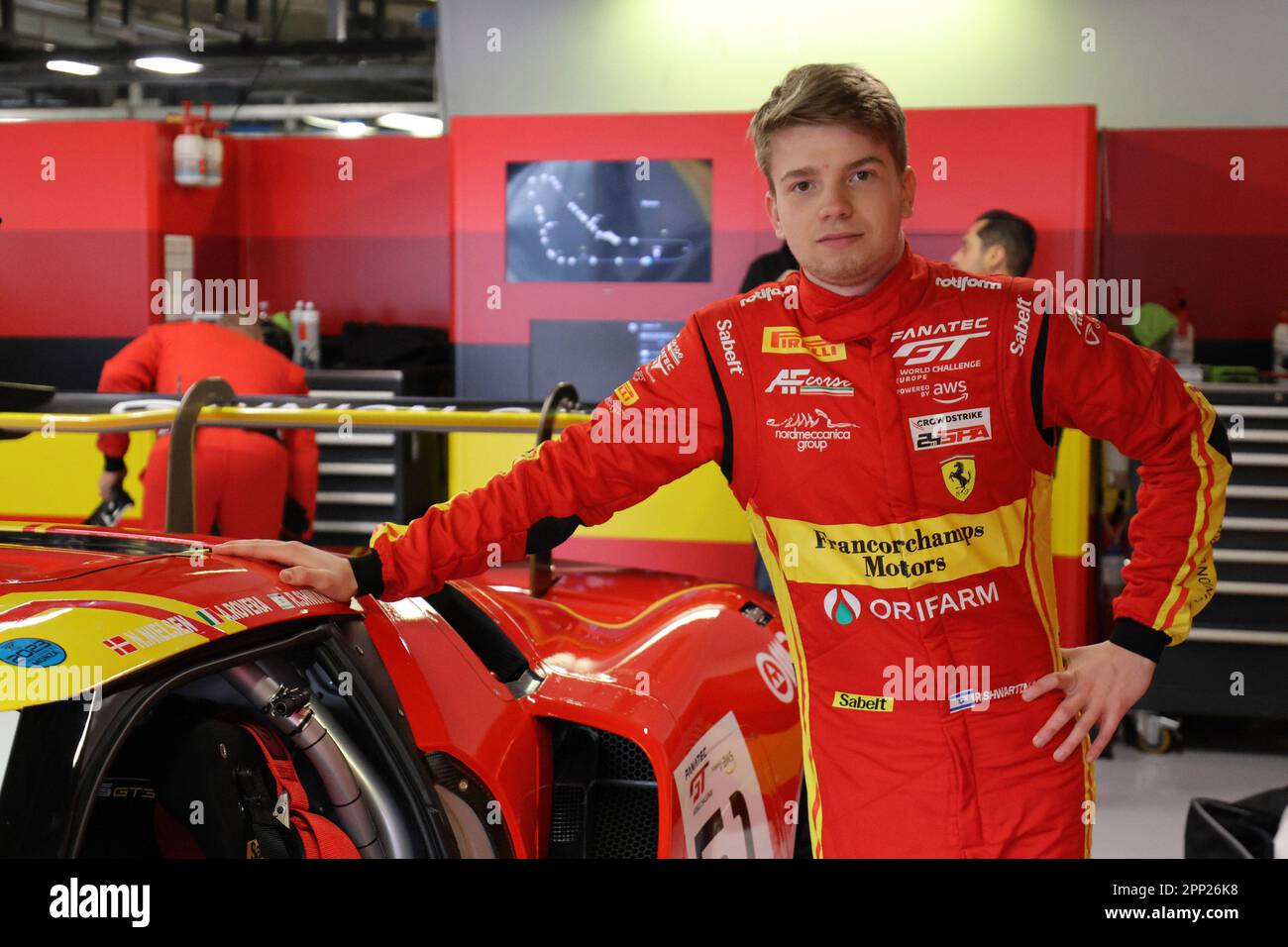 Monza, Italy. 21st Apr, 2023. Robert SHWARTZMAN, Team AF Corse, Ferrari 296 GT3 Credit: Live ...