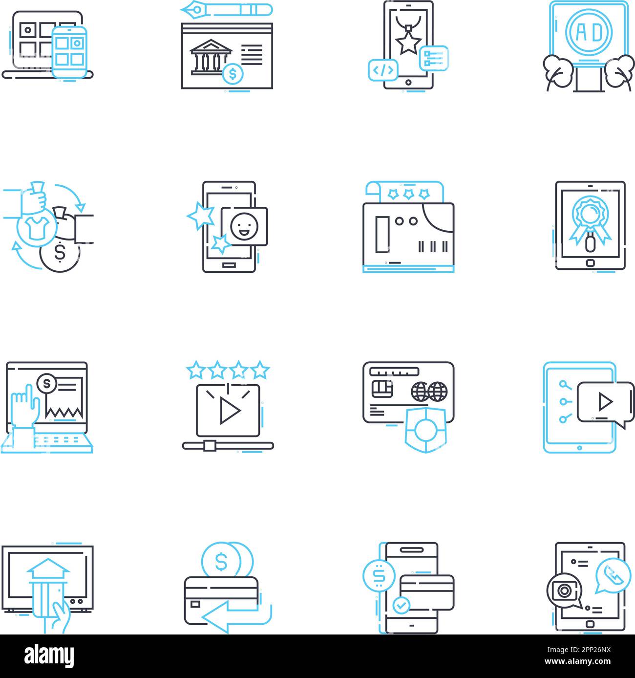 Target Marketing linear icons set. Segmentation, Demographics ... Target Marketing linear icons set. Segmentation, Demographics ...