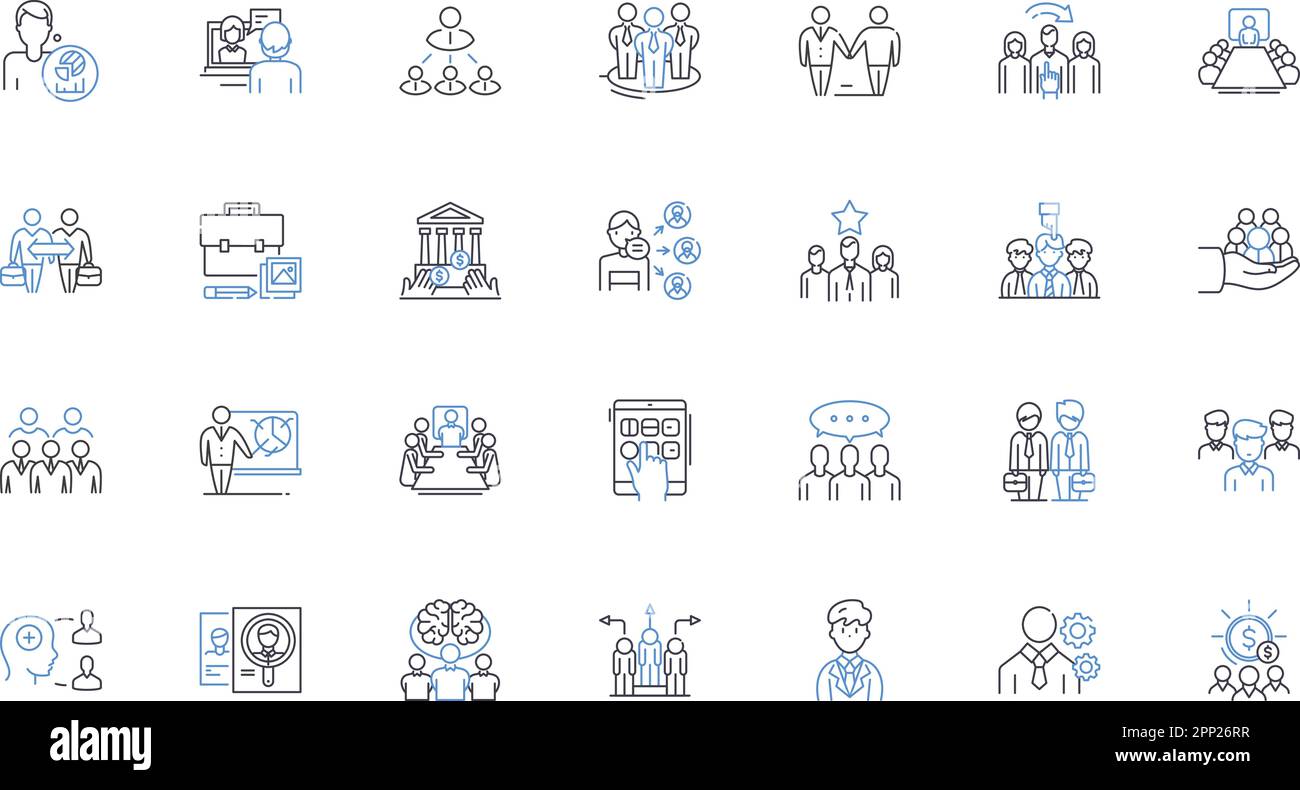 Communication and connection line icons collection. Dialogue ...