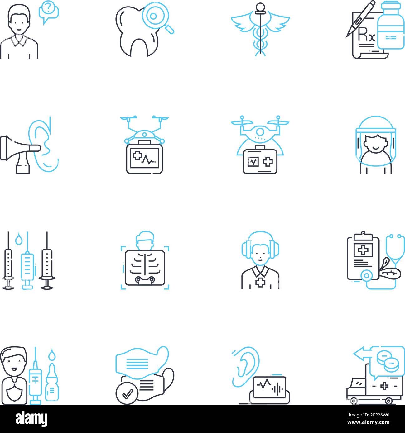 Fintech Linear Icons Set Blockchain Cryptocurrency Mobile Digital Payment Peer To Peer