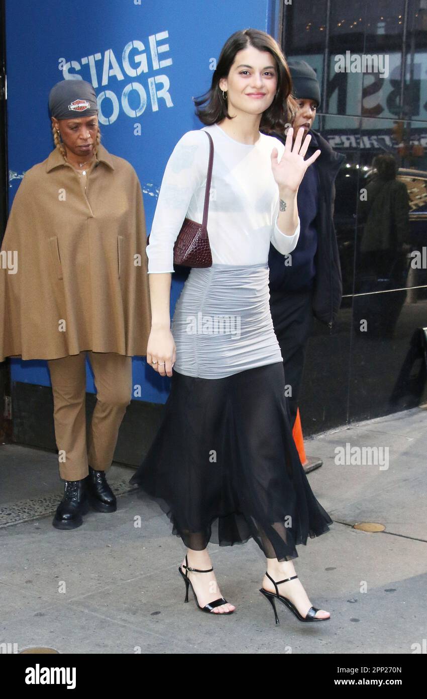 New York, NY, USA. 21st Apr, 2023. Sofia Black-D'Elia seen at Good ...