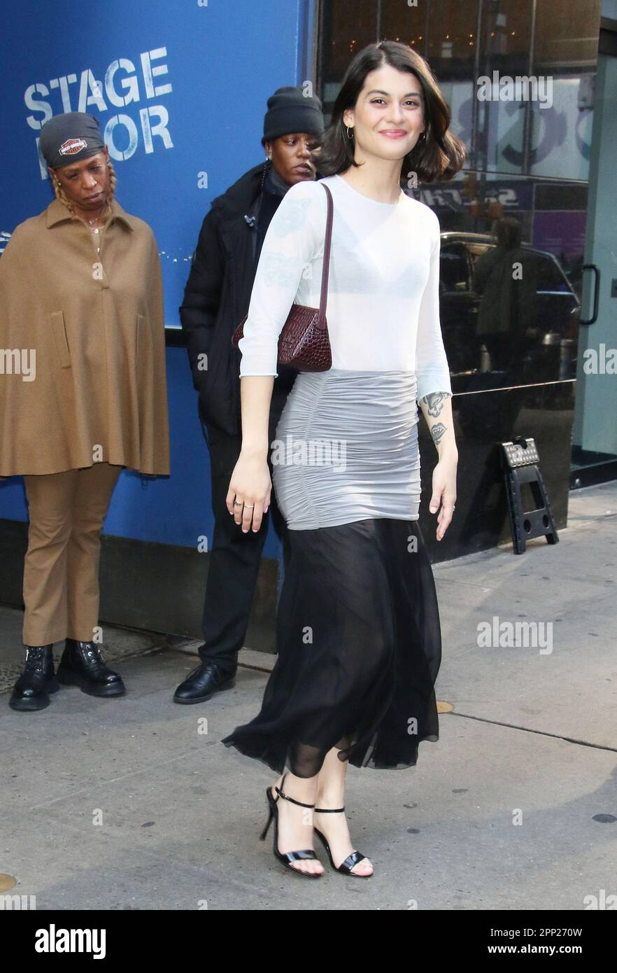 New York, NY, USA. 21st Apr, 2023. Sofia Black-D'Elia seen at Good ...