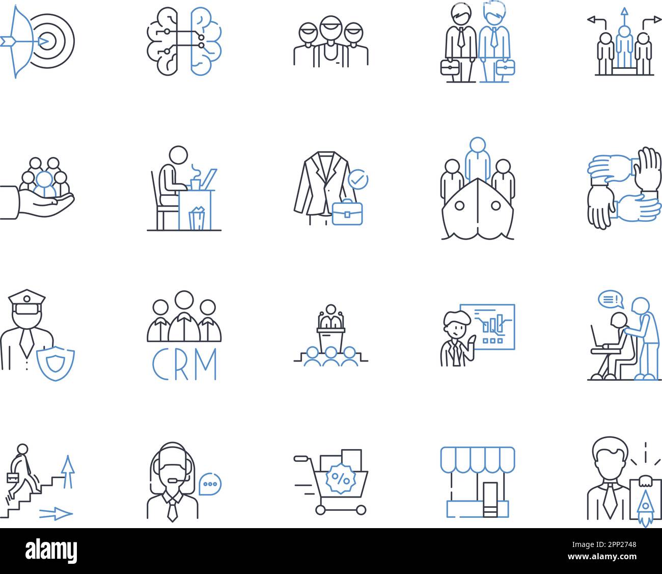 Skill enhancement line icons collection. Development, Learning, Advancement, Progression ...