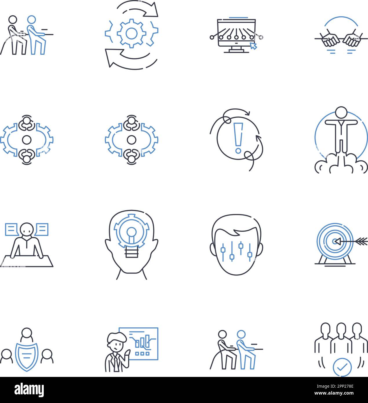 Company headway line icons collection. Progress, Innovation, Growth, Innovation, Advancement ...