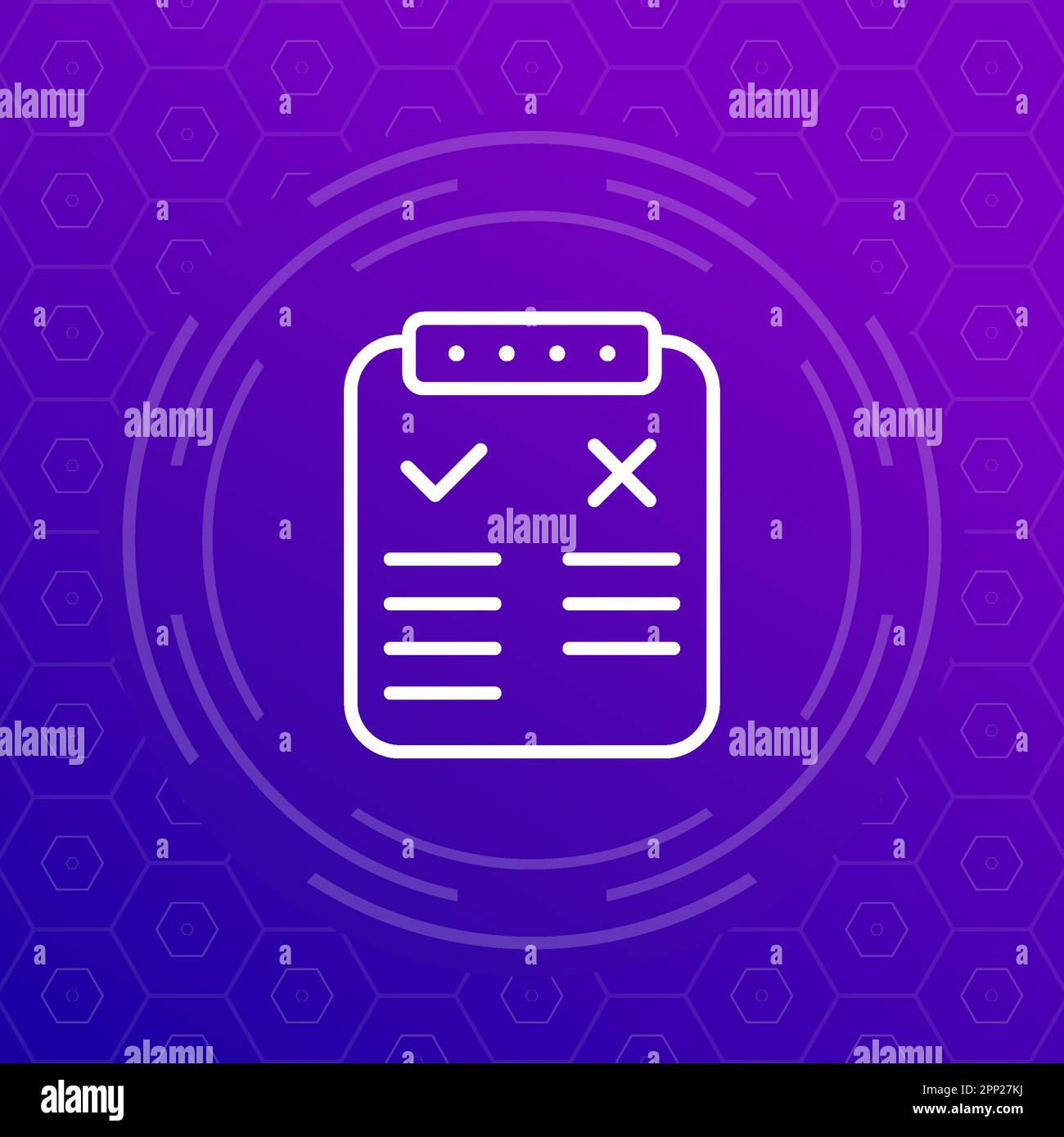 Pros and cons line vector icon Stock Vector Image & Art - Alamy