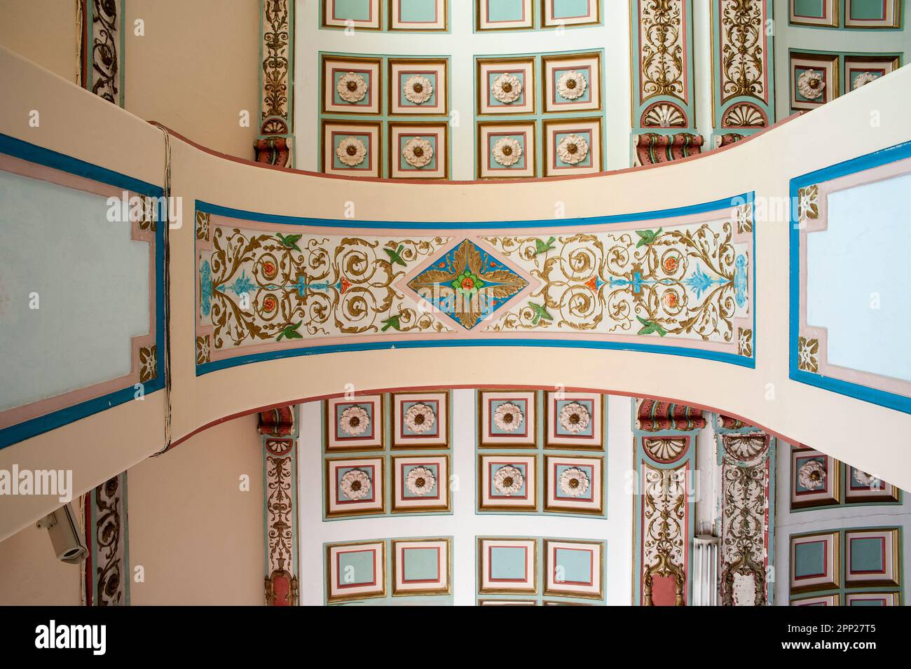 Ceiling decorations of the historical Haydarpasha Station from the ...