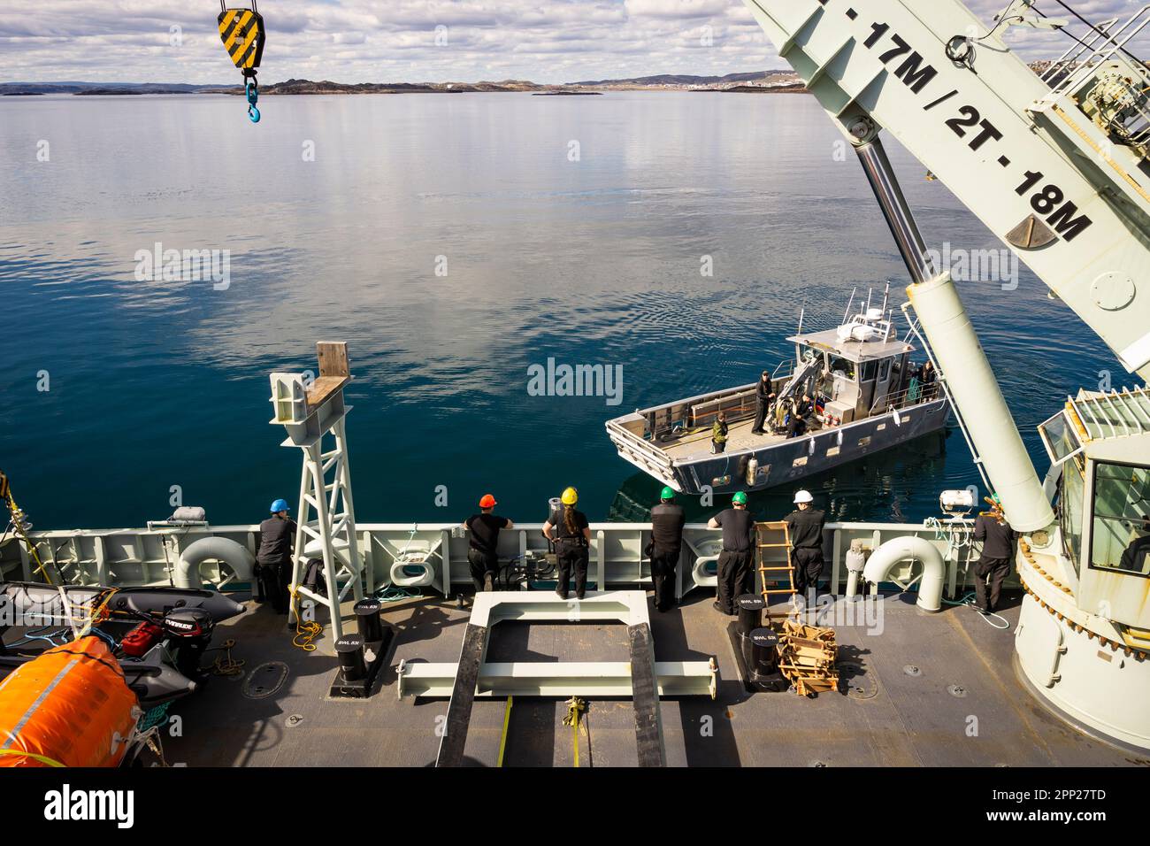 Royal Canadian Navy Arctic Patrol ship HMCS Margaret Brooke visiting ...