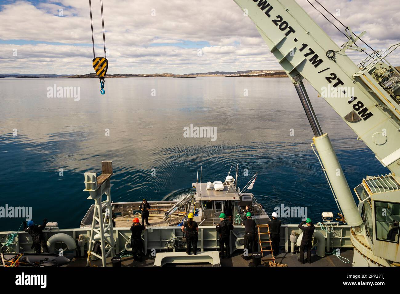 Royal Canadian Navy Arctic Patrol ship HMCS Margaret Brooke visiting ...