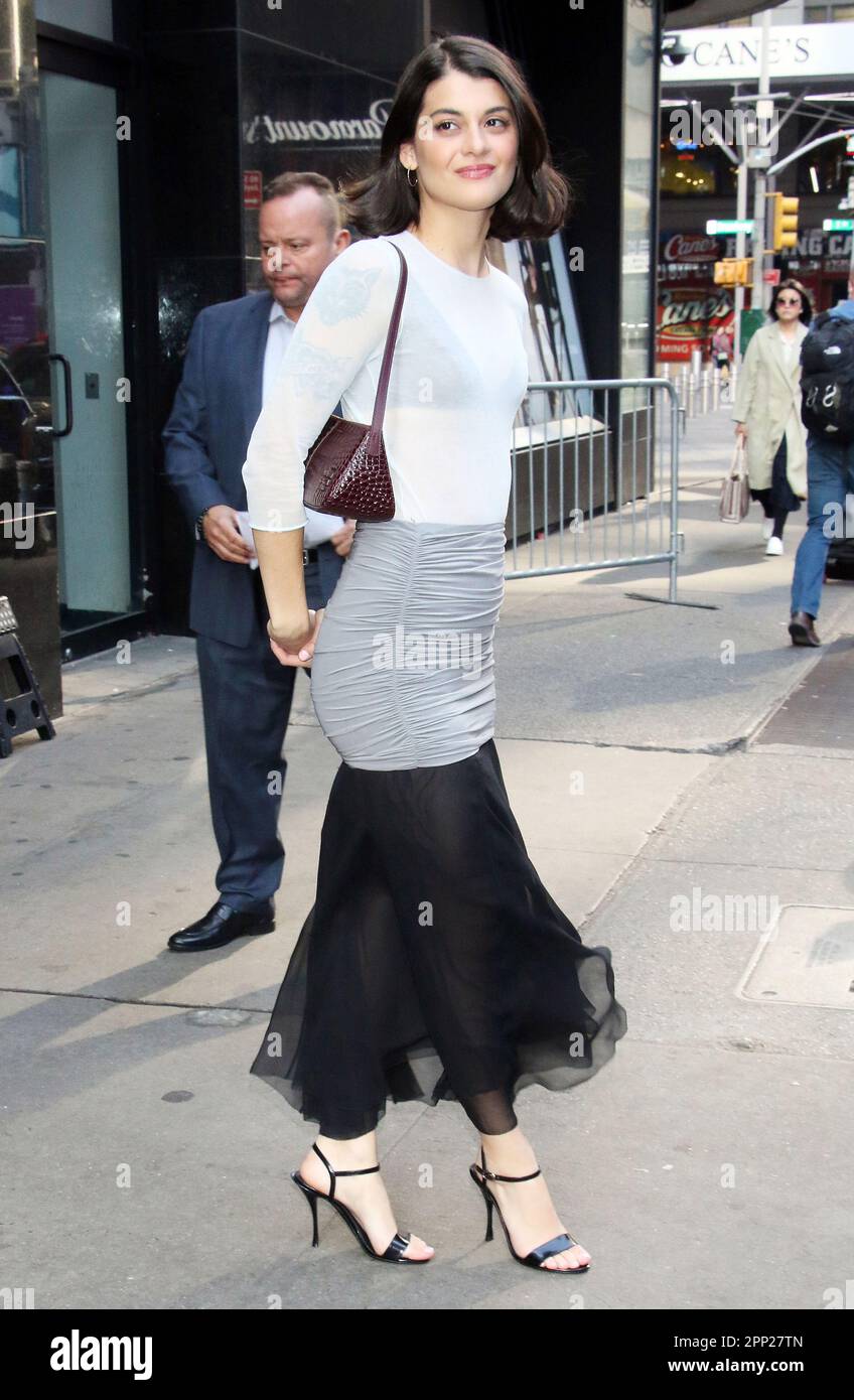 New York, NY, USA. 21st Apr, 2023. Sofia Black-D'Elia seen at Good ...