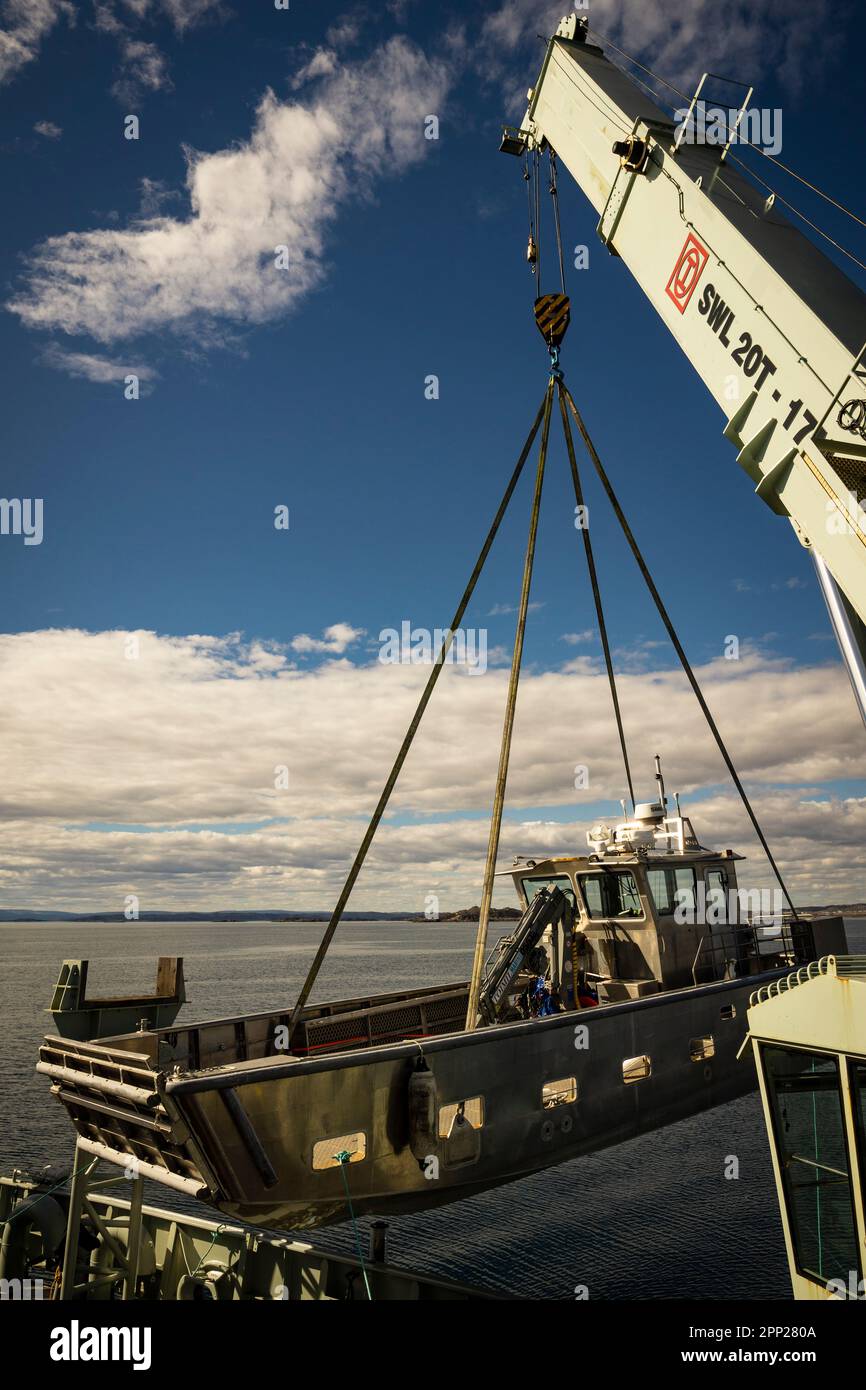 Royal Canadian Navy Arctic Patrol ship HMCS Margaret Brooke visiting ...