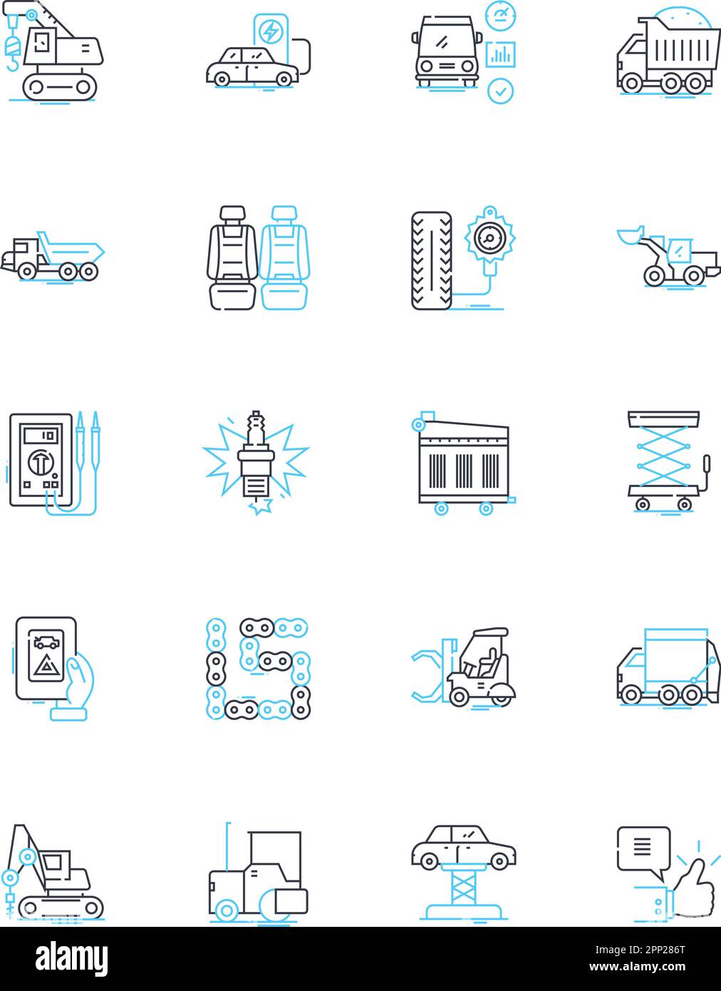Retail market linear icons set. Consumer, Sales, Inventory, Demand ...