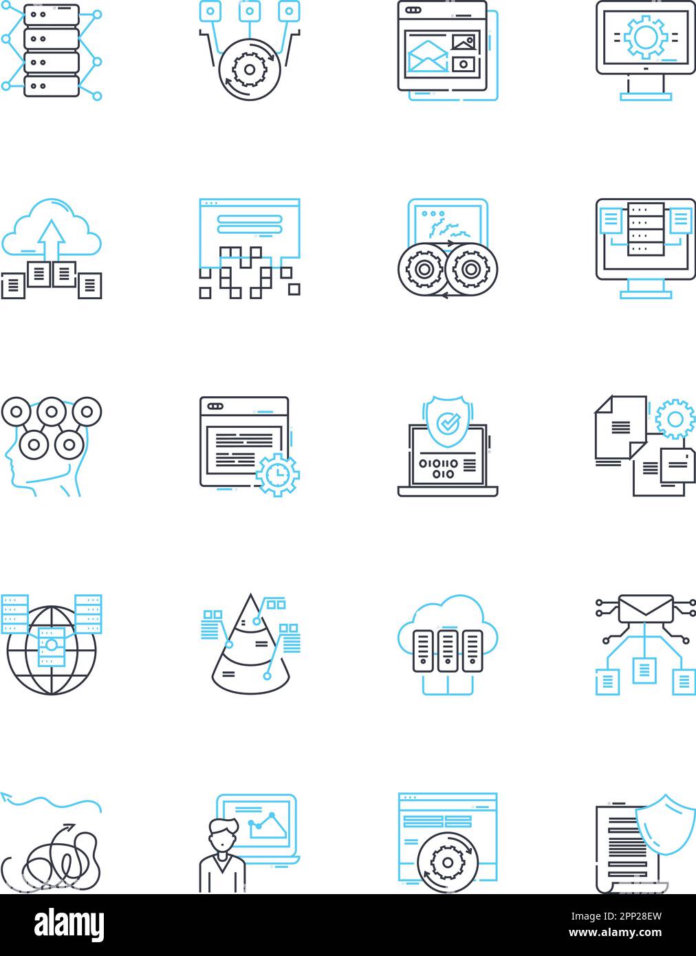 Cost Reduction Linear Icons Set Optimization Efficiency Streamlining Frugality Savings