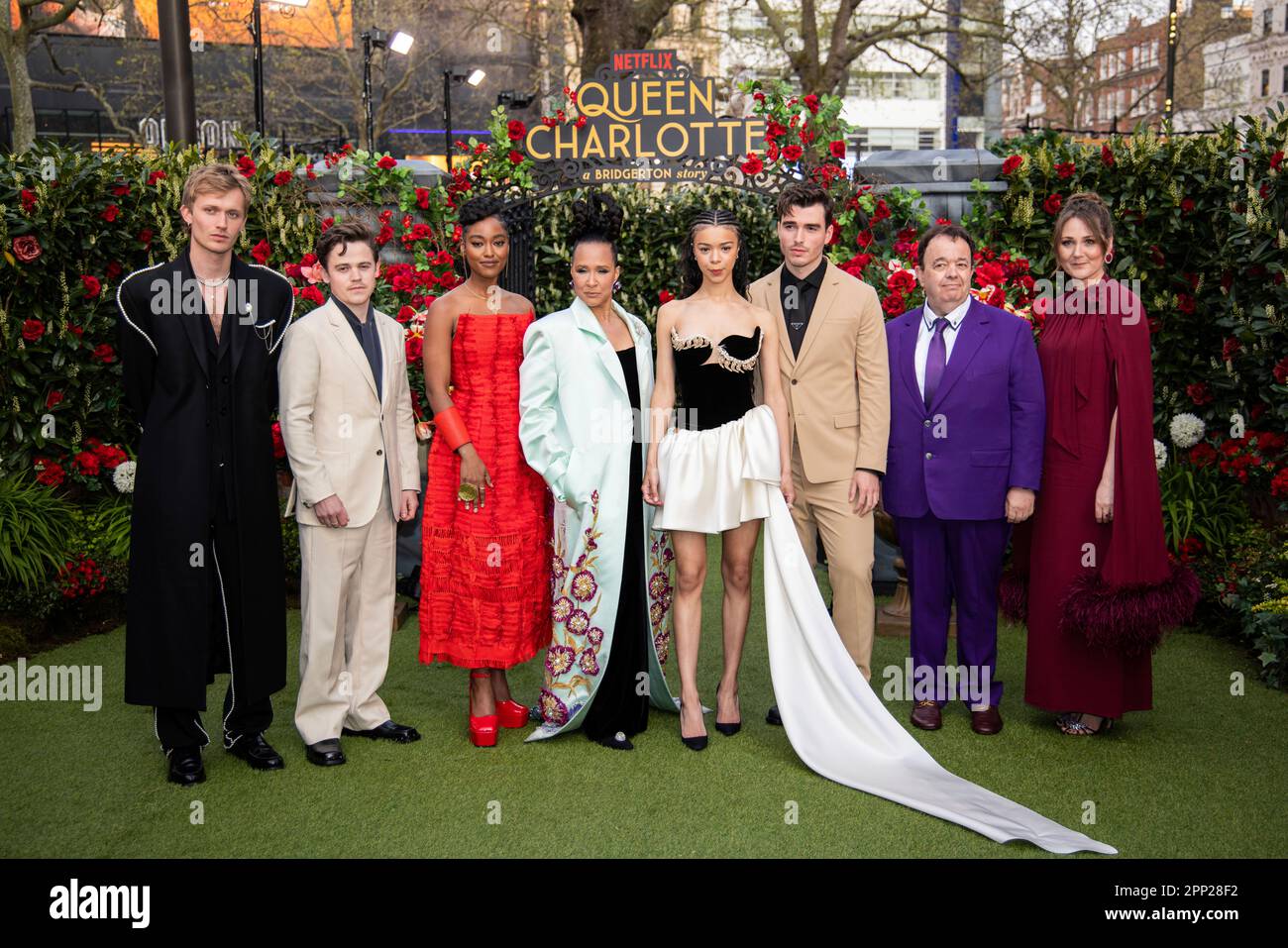 Freddie Dennis, from left, Sam Clemmett, Arsema Thomas, Golda Rosheuvel ...